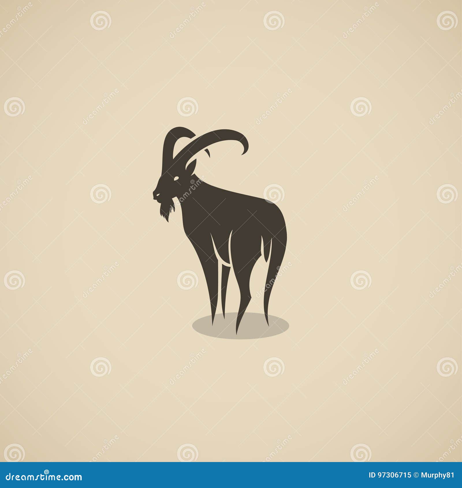 Wild Goat - Vector Illustration Stock Vector - Illustration of wild ...