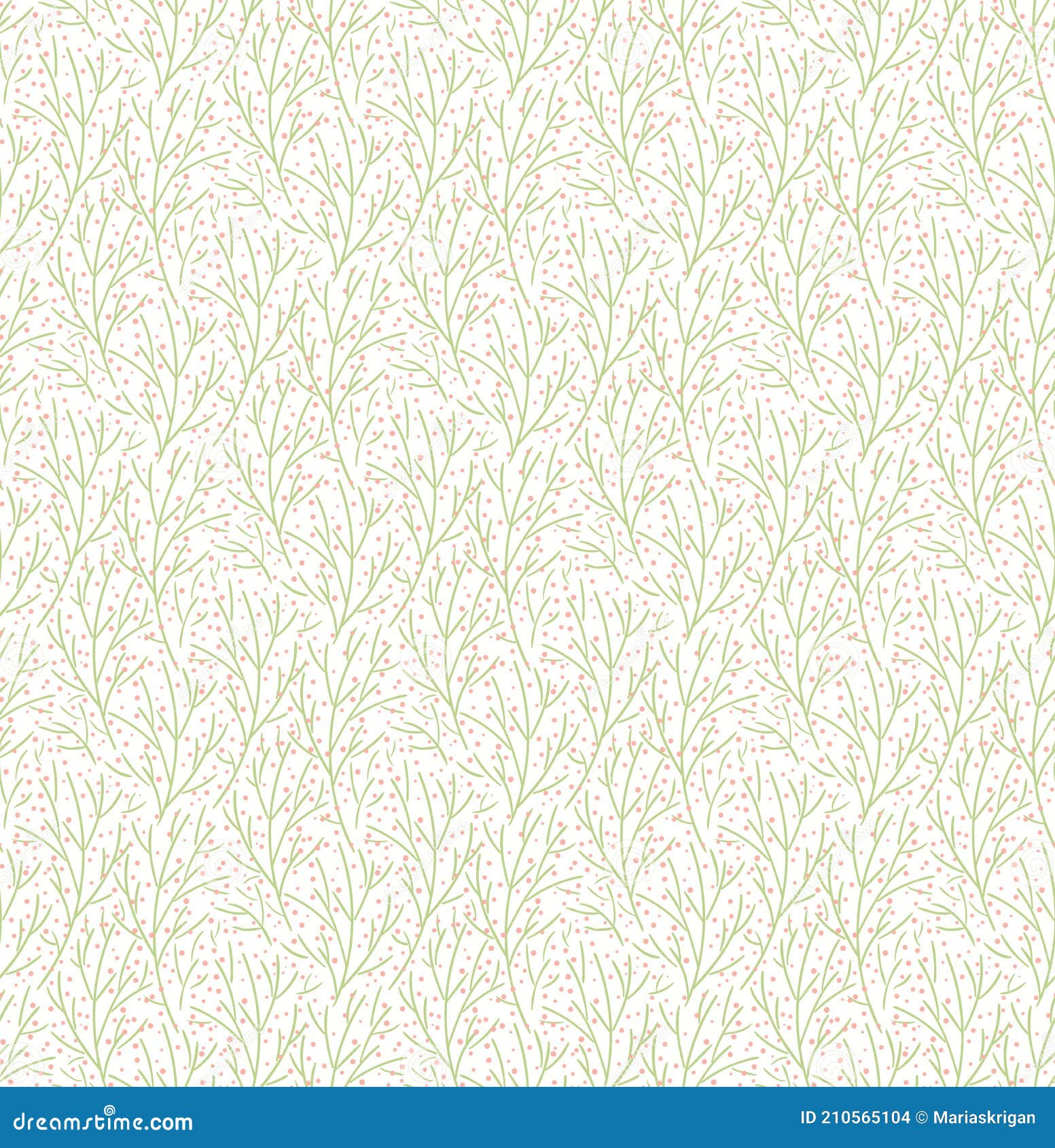 Wild Grasses and Berries Seamless Pattern, Texture Stock Vector ...