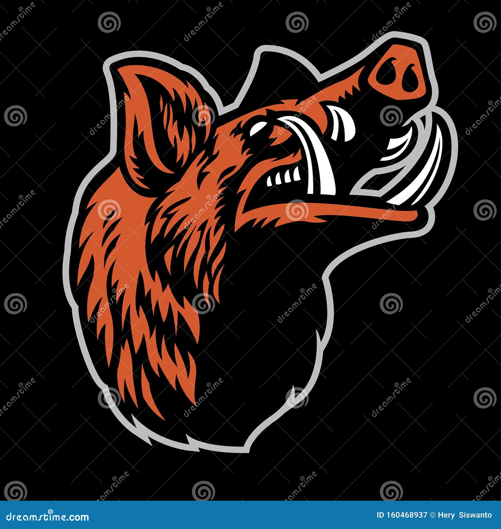 Hogs Logo Symbol Vector Illustration | CartoonDealer.com #97579316
