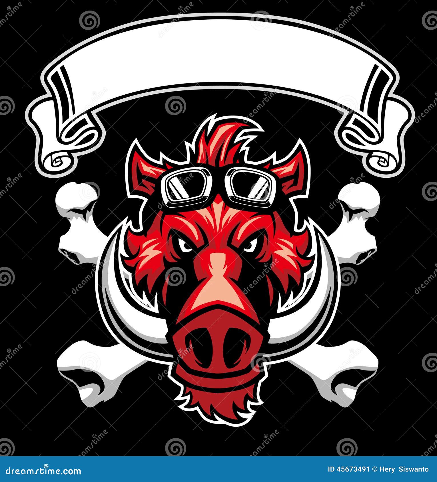 Head Hogs Abstract Logo Vector Illustration | CartoonDealer.com #97579292