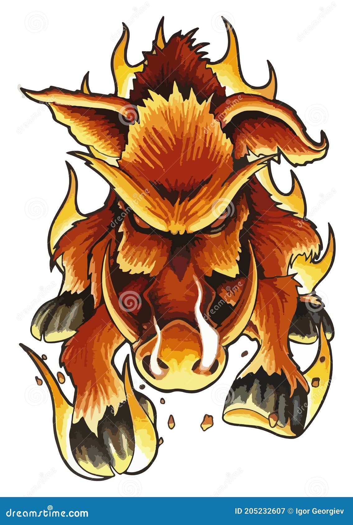 Hogs Logo Symbol Vector Illustration | CartoonDealer.com #97579316