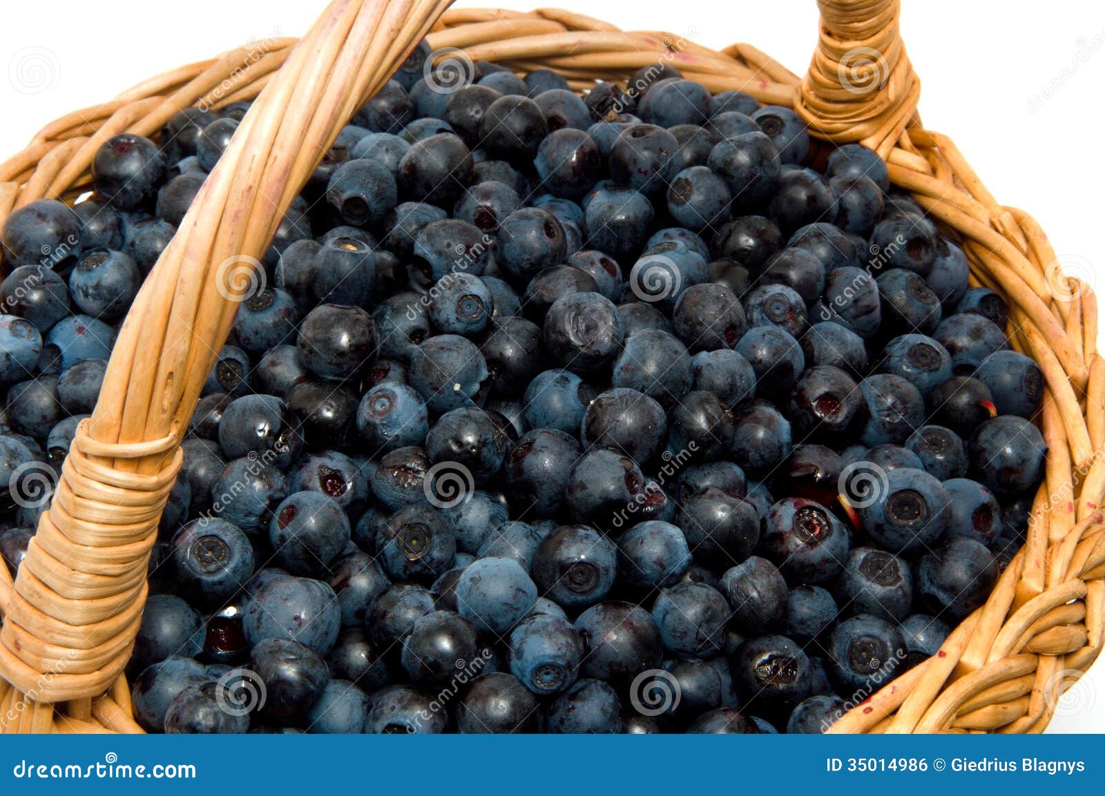 Wild Huckleberry in a Basket Stock Photo - Image of health, organic ...