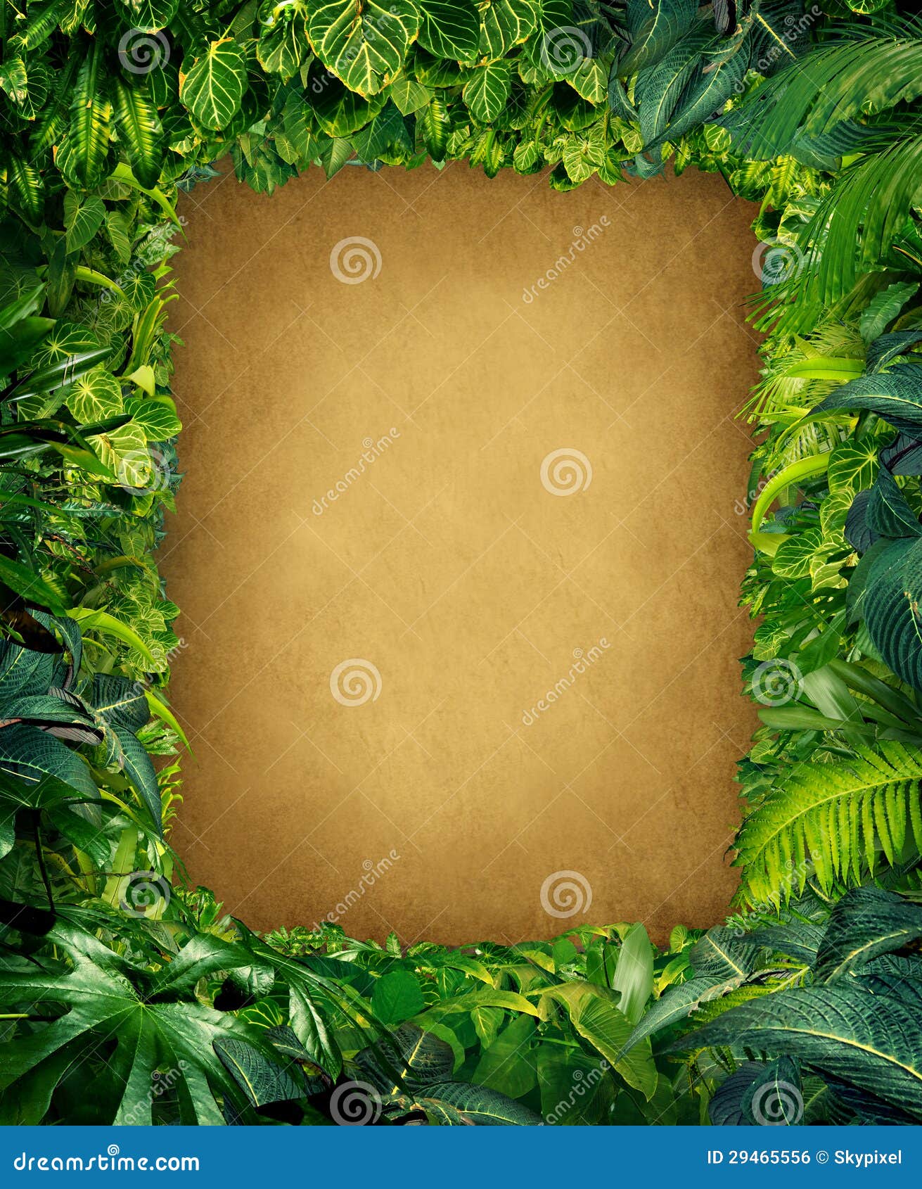 Wild Jungle Frame stock illustration. Illustration of conservation ...