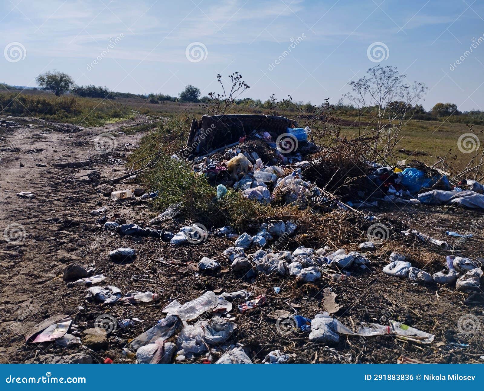 Wild Landfill Trash in a Desolate Place Stock Photo - Image of ...
