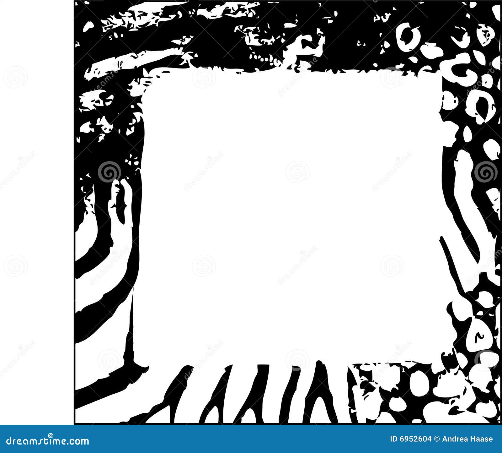 Wild life frame stock illustration. Illustration of copy - 6952604