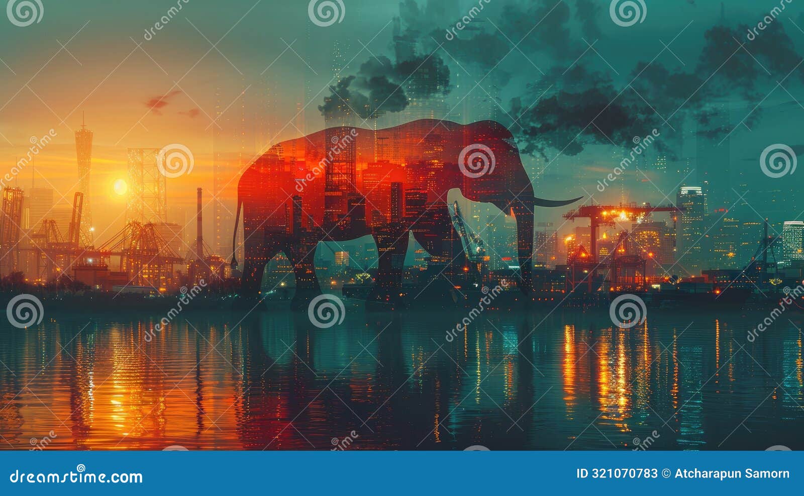 Wild Logistics, Animal Integration in Business Export Operation Stock ...