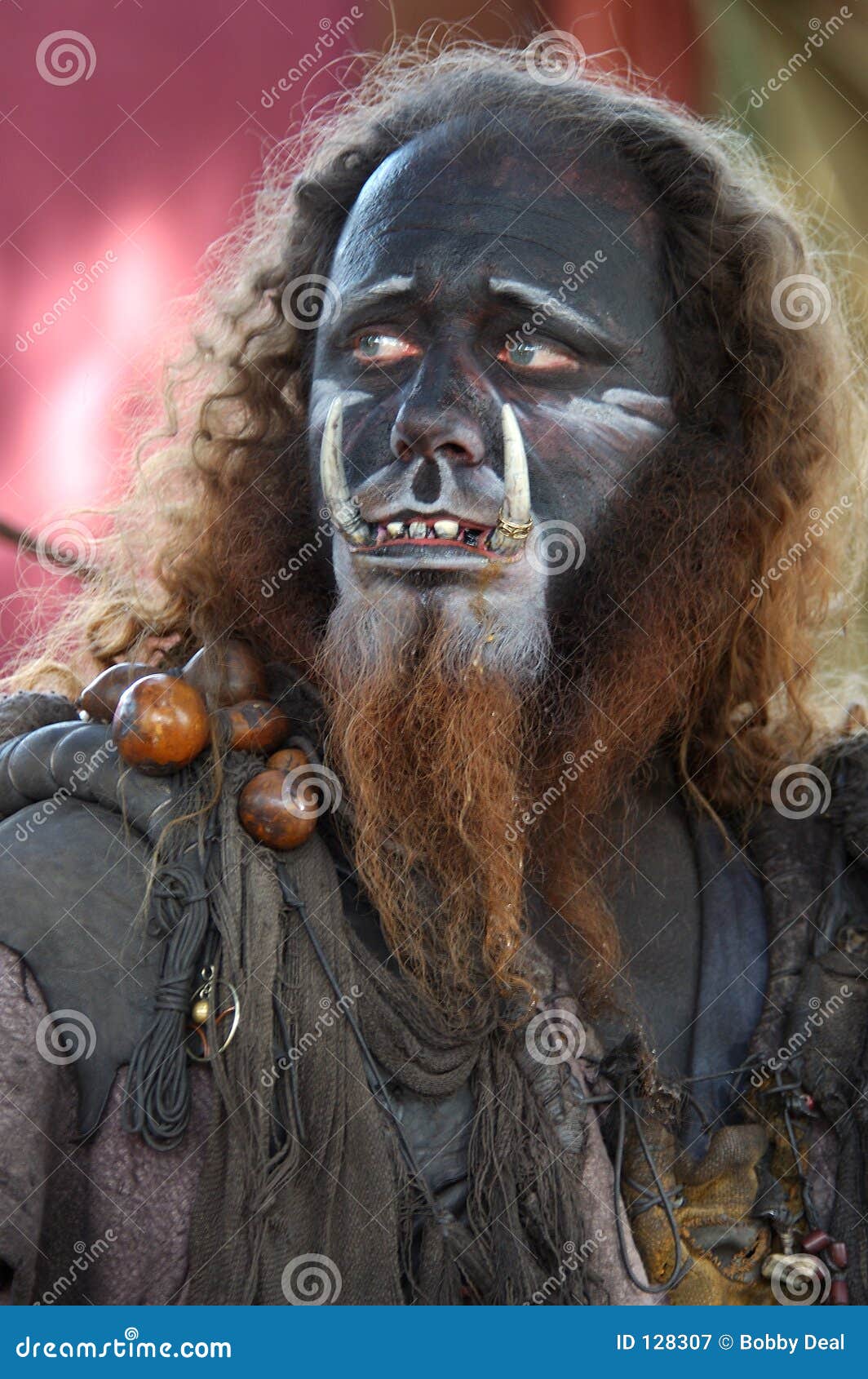 Wild Man King stock image. Image of people, baboon, fanged - 128307