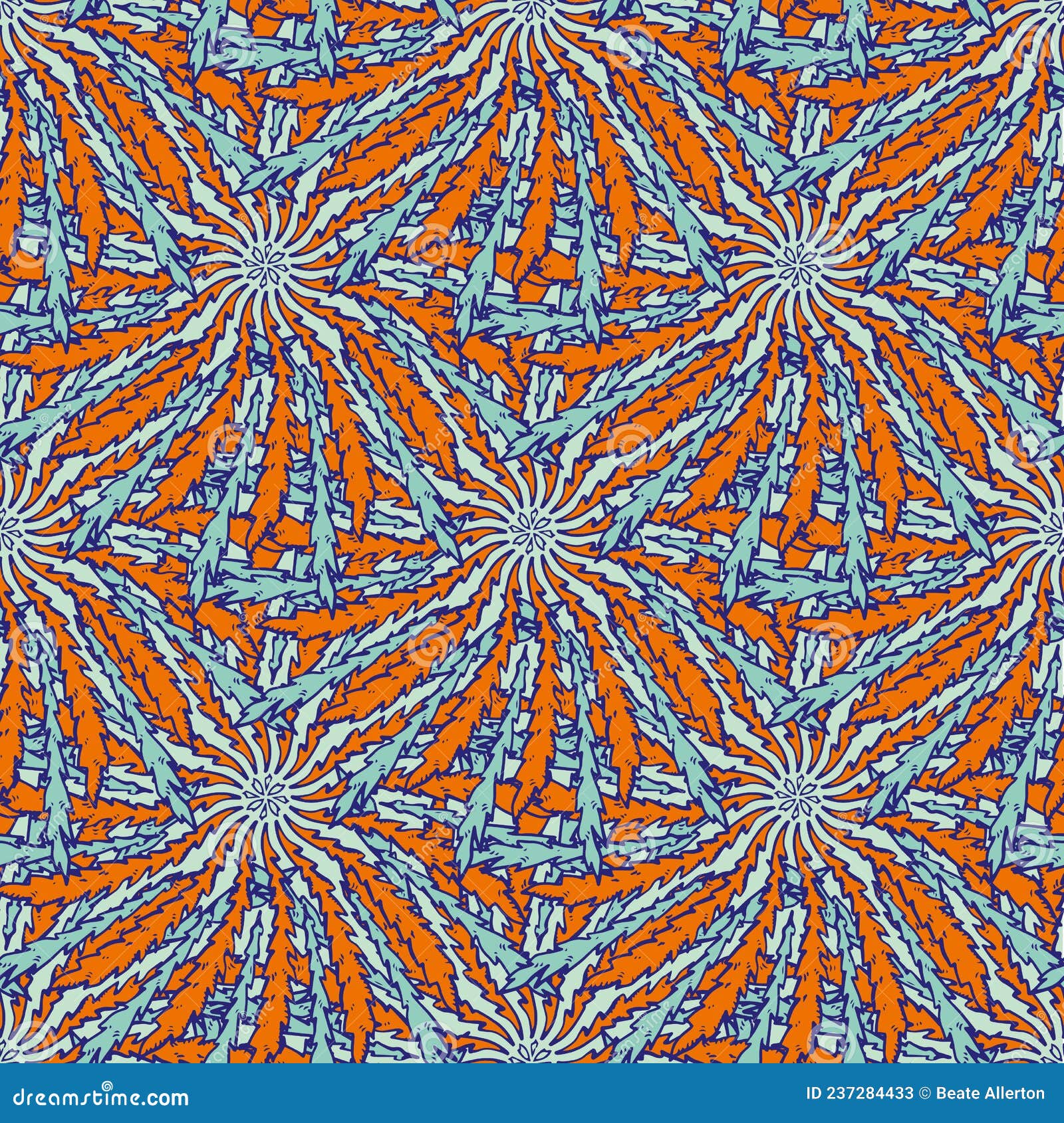 Wild Meadow Flowers Seamless Vector Botanical Pattern Background ...