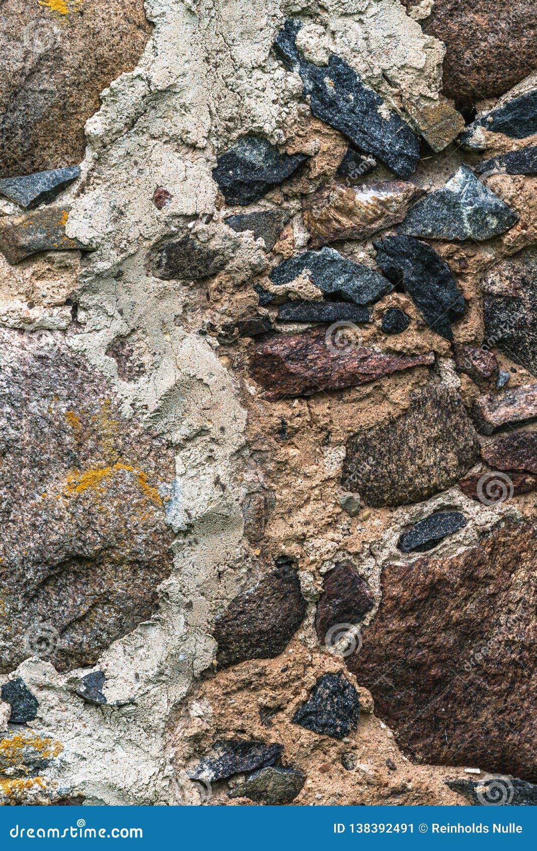 Wild Medieval Stone Wall Background Pattern with Some Big Rocks in it ...