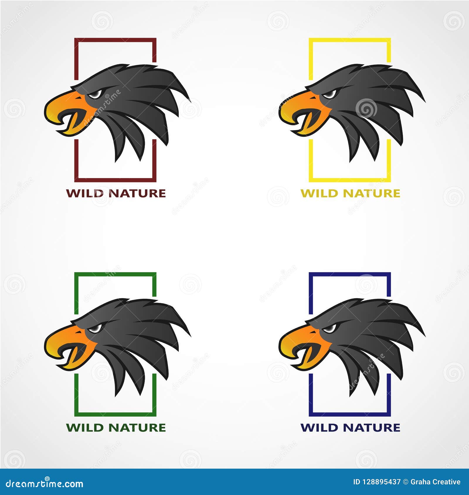 WILD NATURE LOGO 6 stock vector. Illustration of design - 128895437