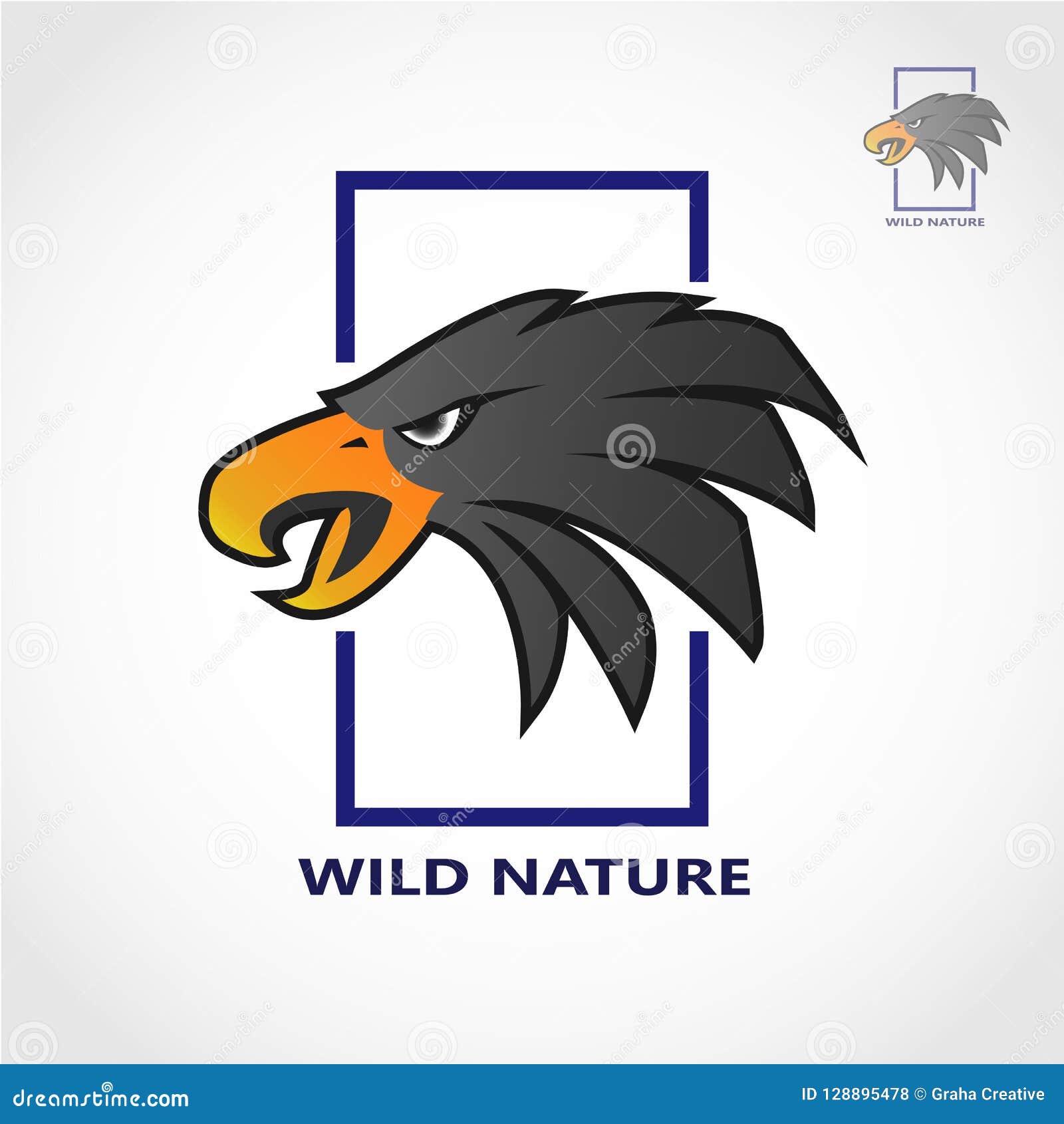 WILD NATURE LOGO stock vector. Illustration of business - 128895478