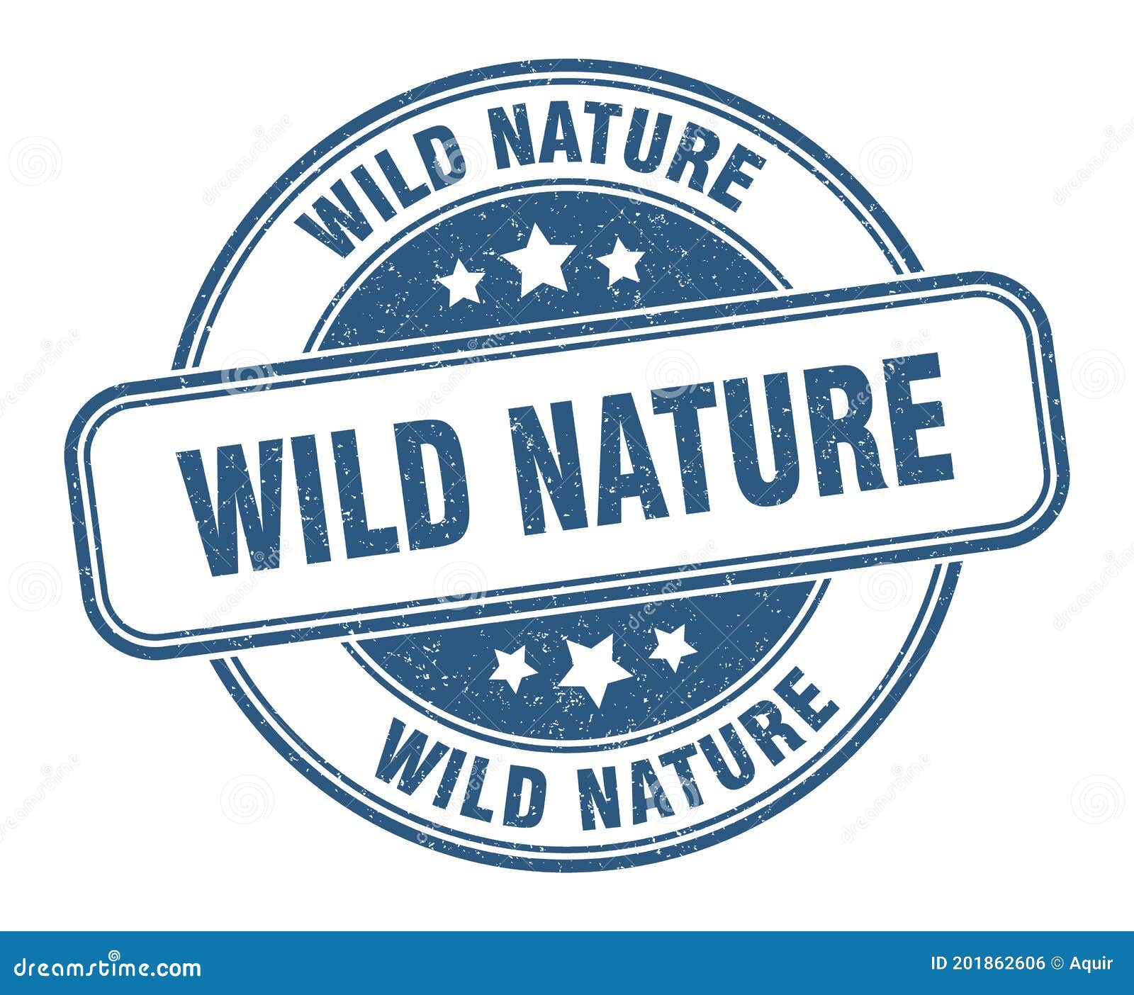 Wild Nature Stamp. Wild Nature Label. Round Grunge Sign Stock Vector ...