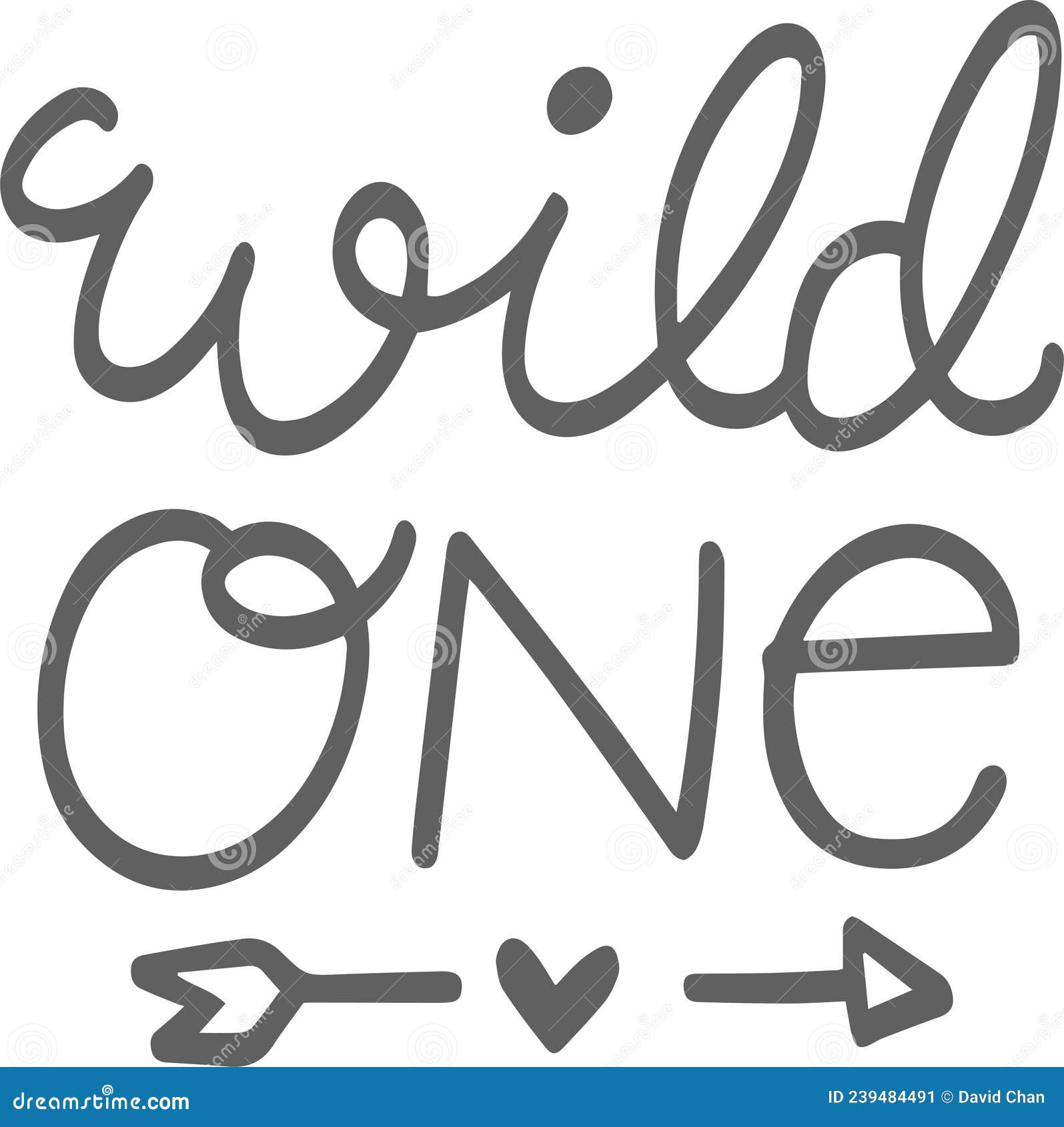 Wild One Inspirational Quotes Stock Vector - Illustration of girls ...
