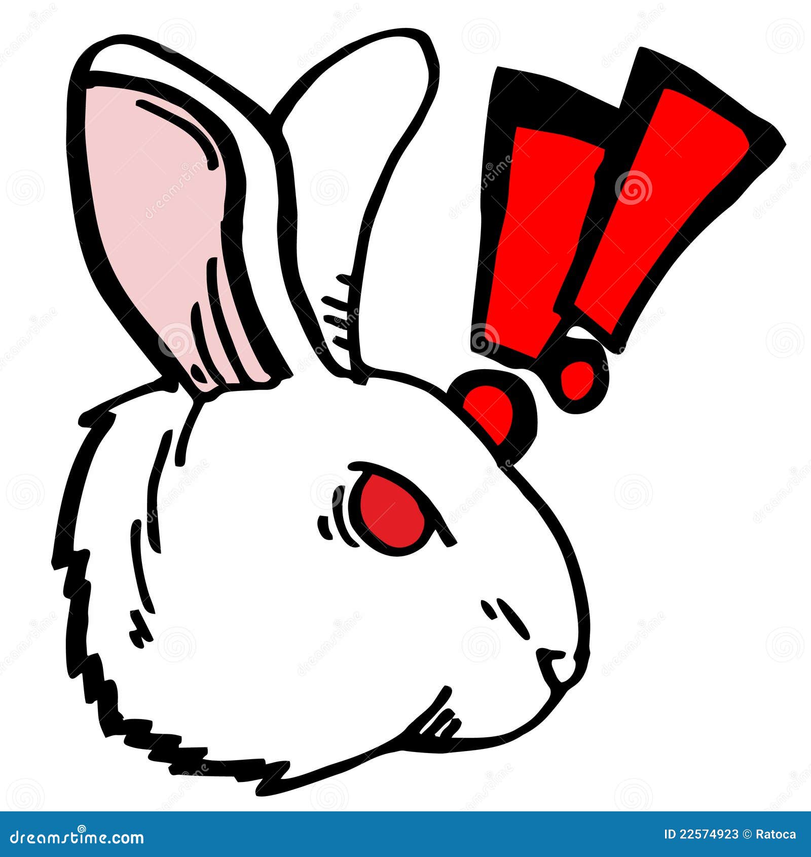 Wild rabbit stock vector. Illustration of circular, abstract - 22574923