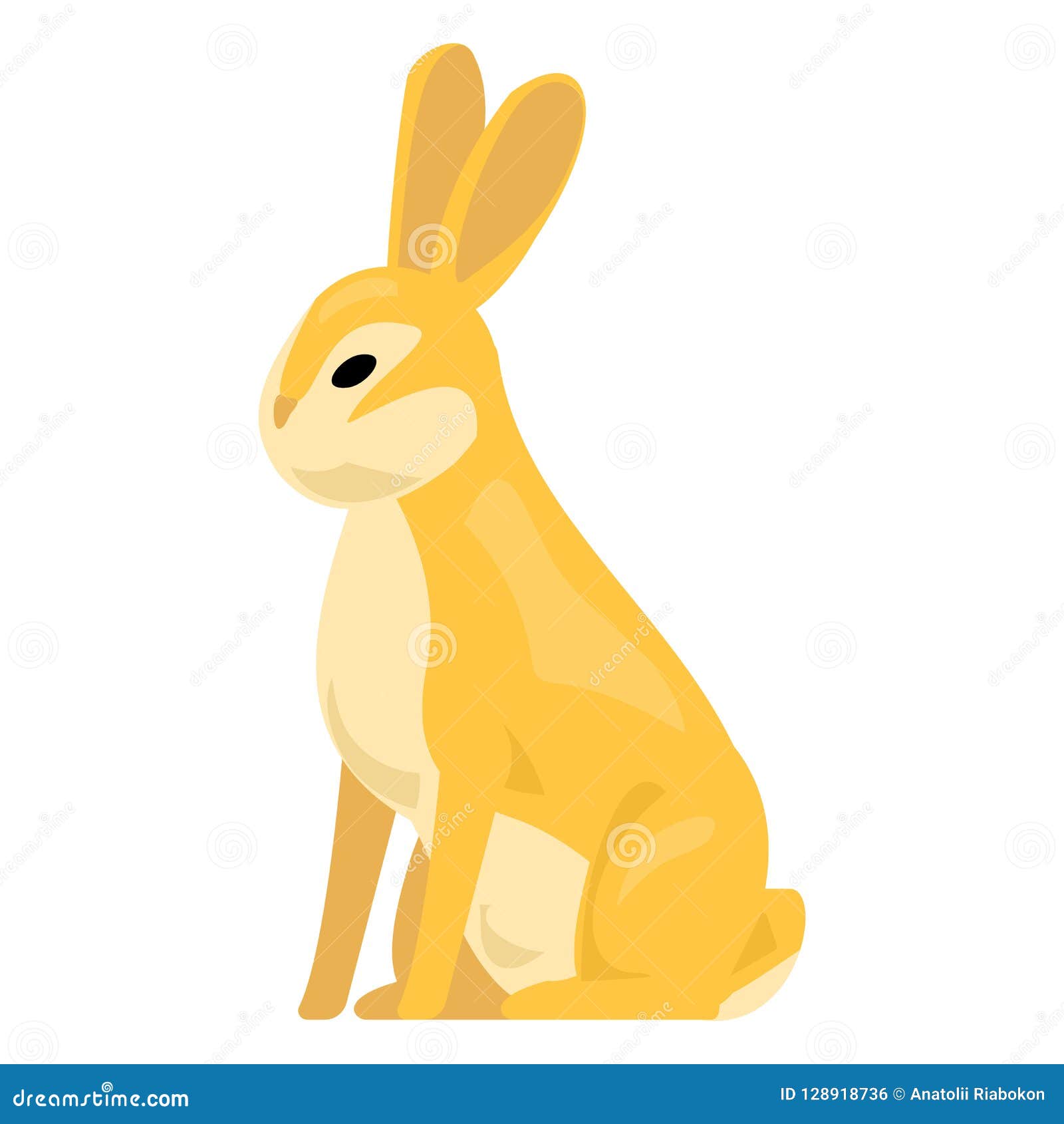 Wild Rabbit Icon, Cartoon Style Stock Vector - Illustration of fauna ...