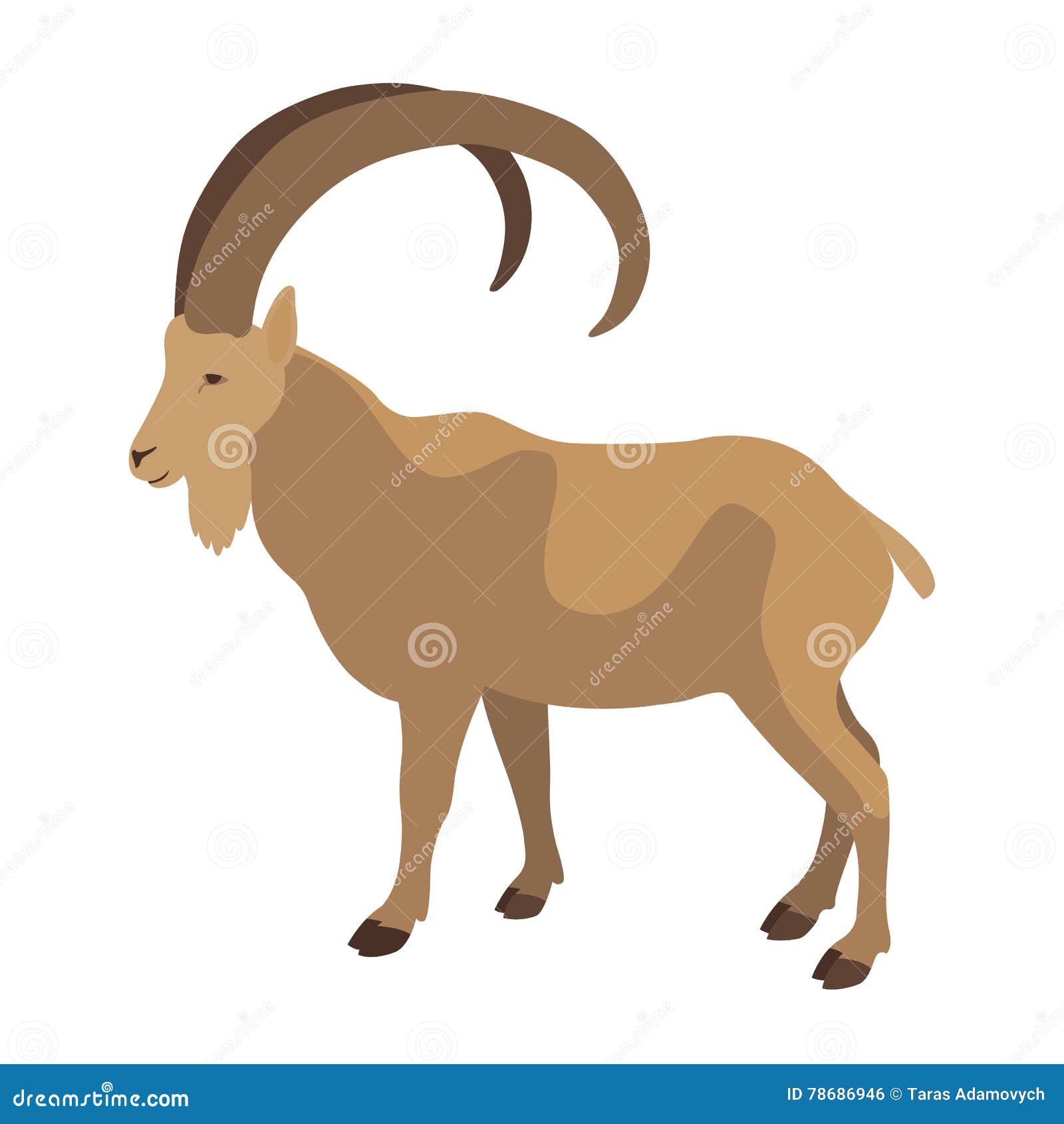 Wild Ram Vector Illustration Stock Vector - Illustration of icon ...