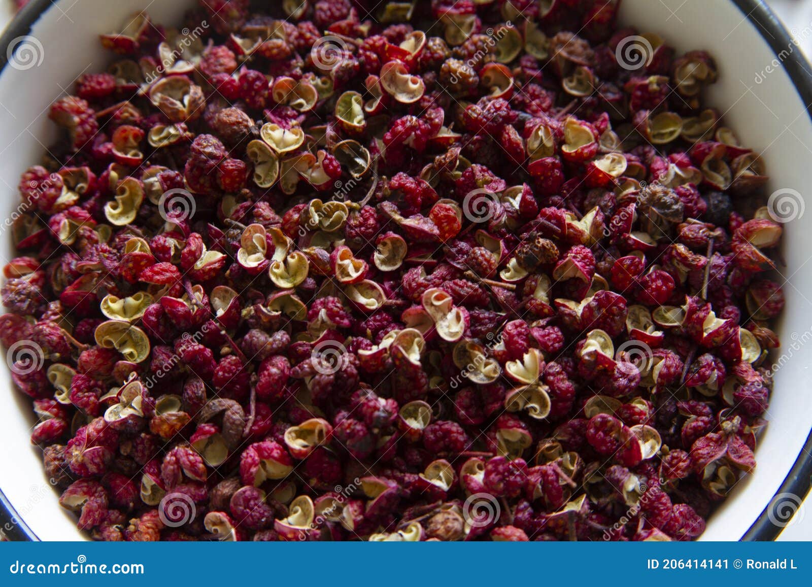 Wild Red Chinese Pepper Corn Close Up. Stock Image - Image of nature ...
