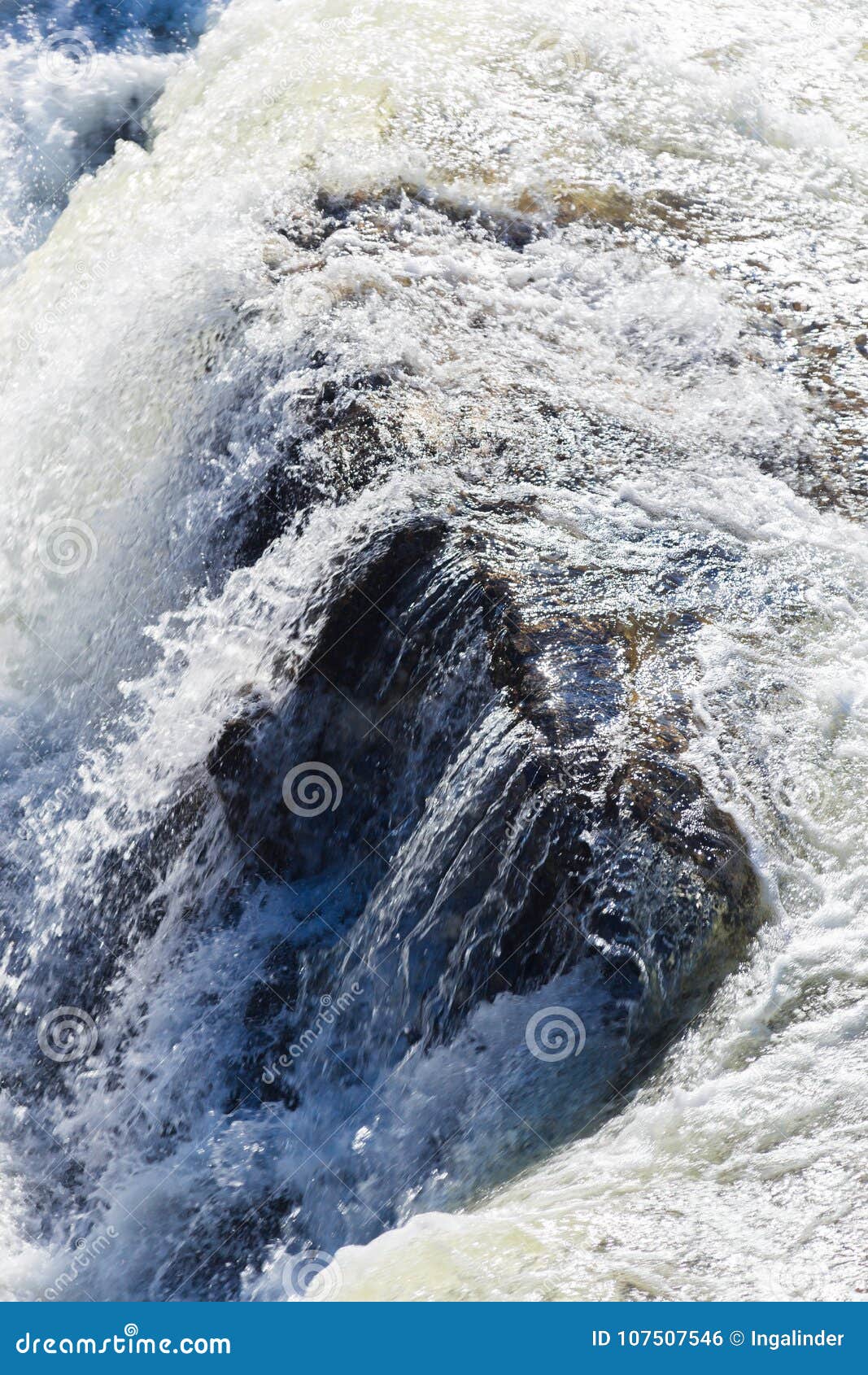 Wild River with Cascade Waterfalls Stock Photo - Image of summer, river ...
