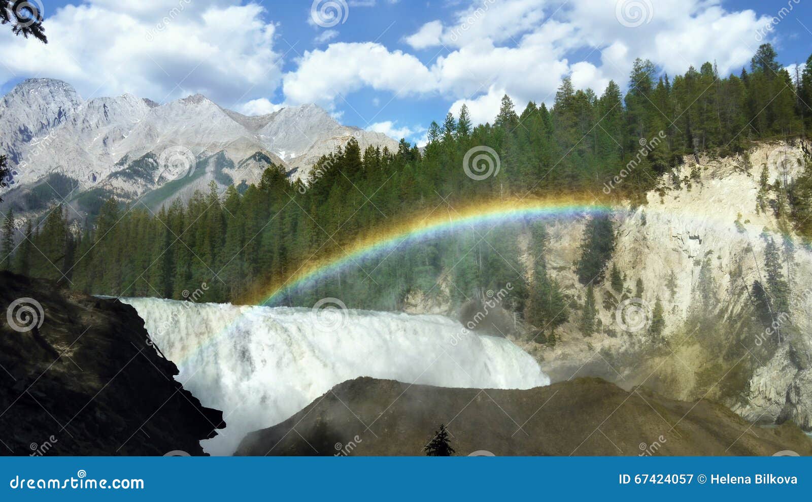 Waterfall Rainbow High Viewpoint Royalty-Free Stock Photography ...