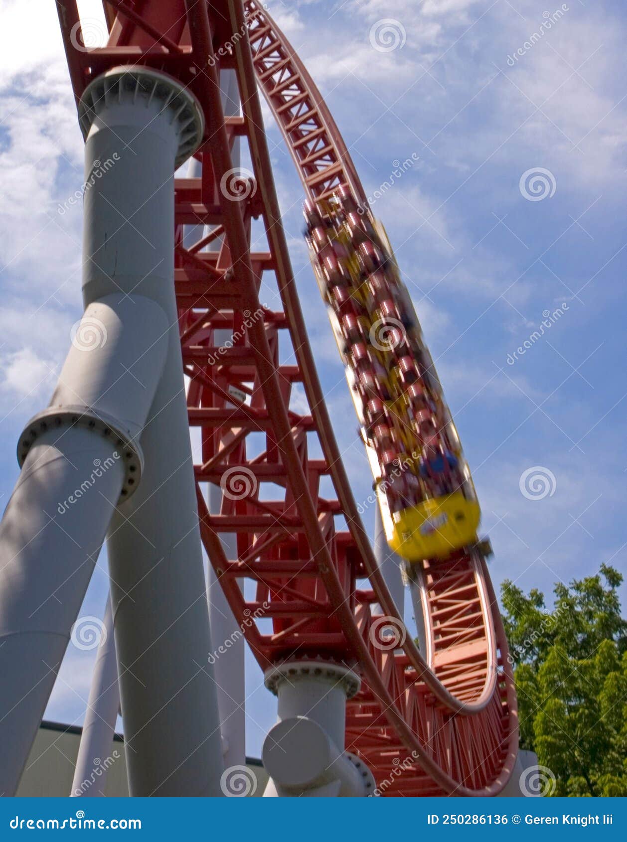 A Wild Roller Coaster Ride stock photo. Image of wild - 250286136