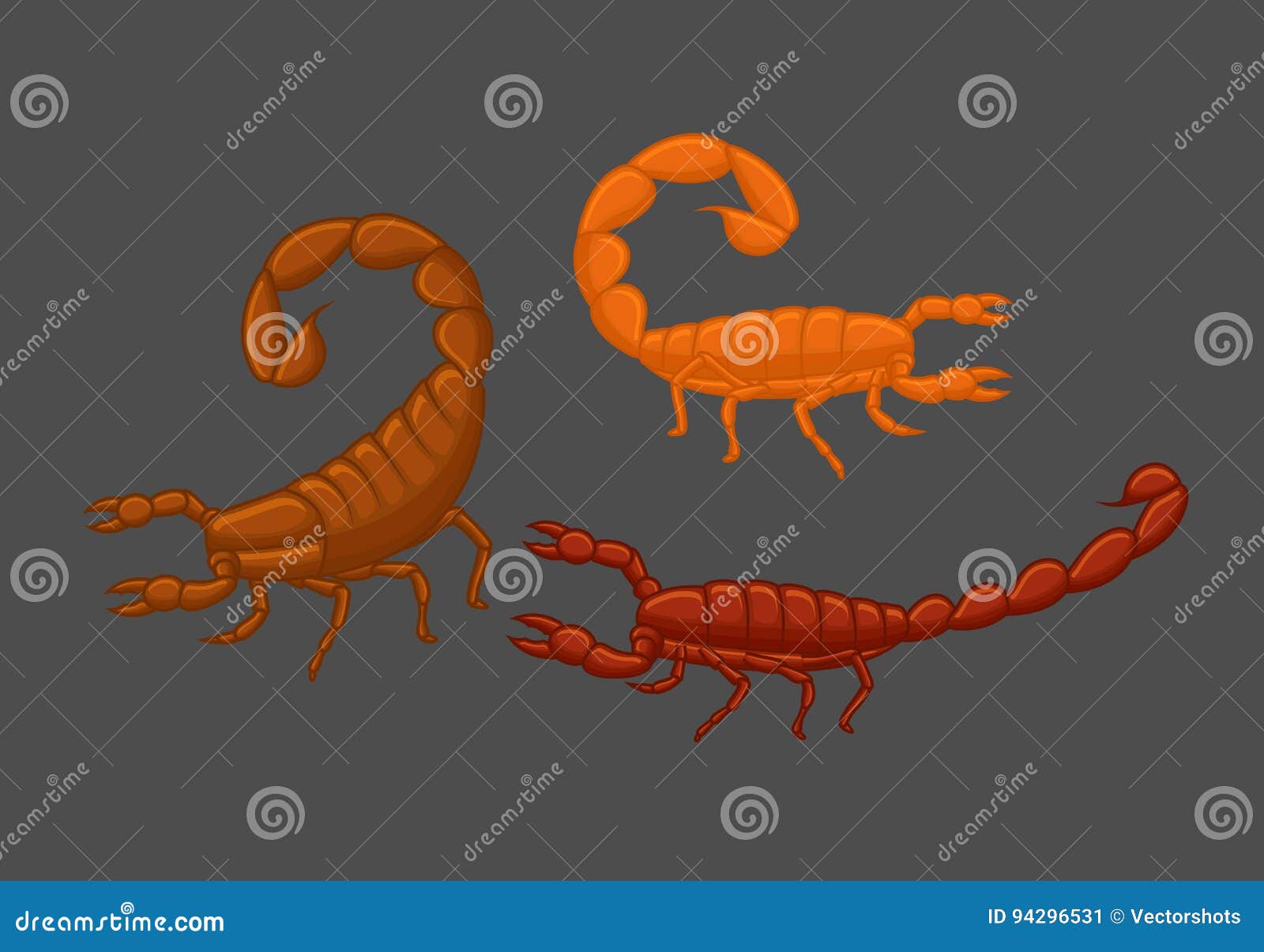 Wild Scorpions Cartoon Vector | CartoonDealer.com #94296531