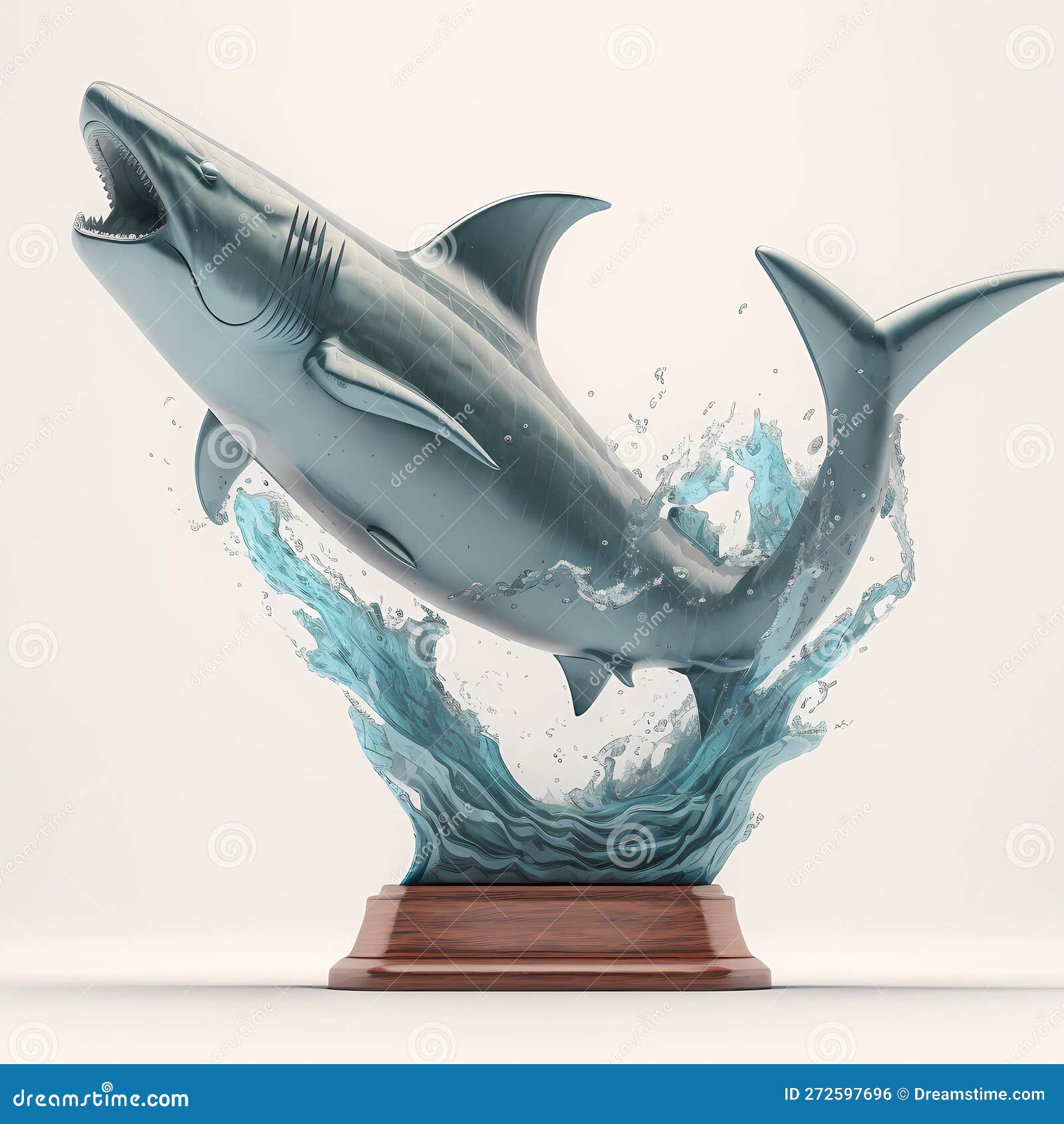 Wild Shark Sketch. Top View On Isolated On White. Great White Shark ...