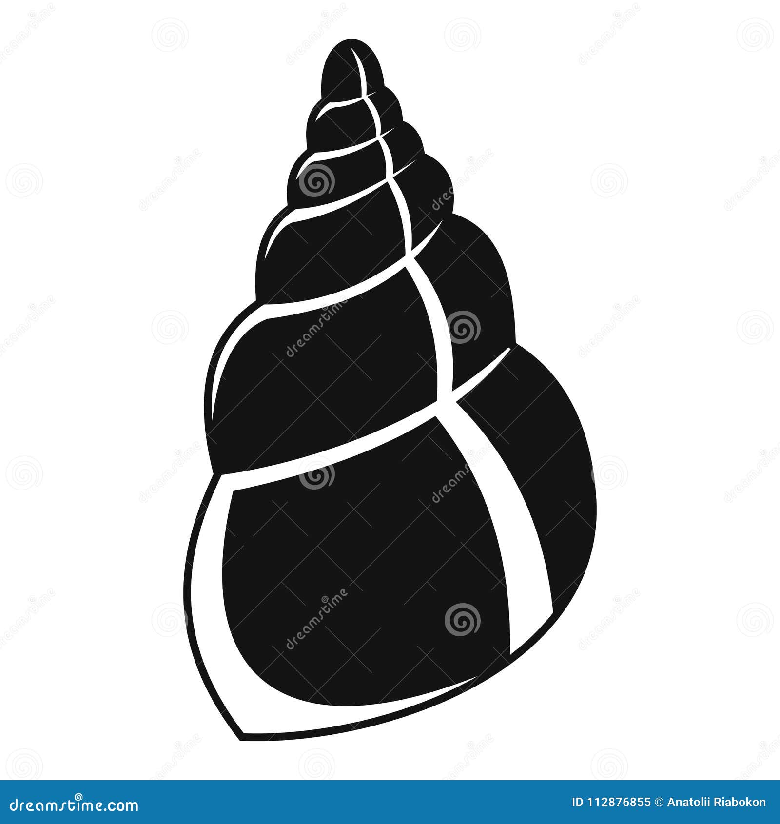 Wild Shell Icon, Simple Style Stock Vector - Illustration of marine ...