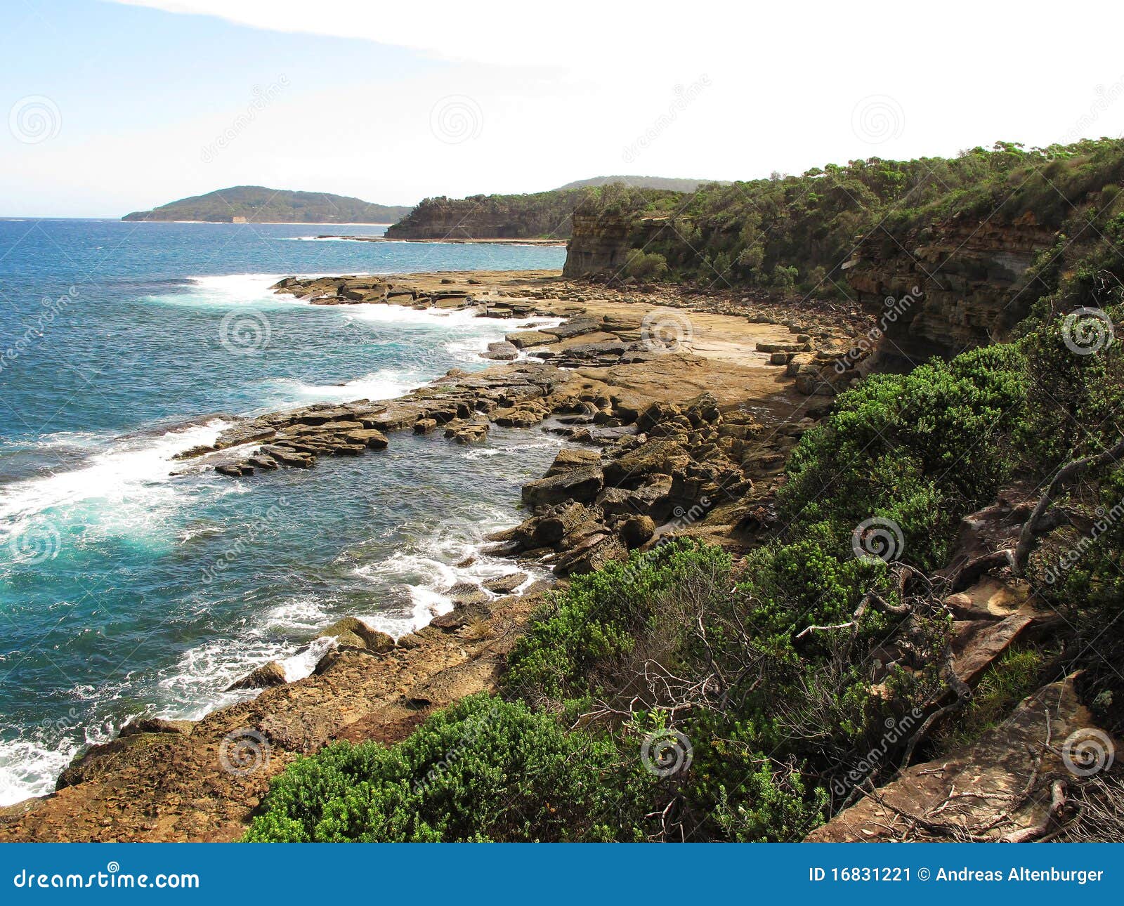 Wild shore in australia stock image. Image of ocean, sedimentary - 16831221