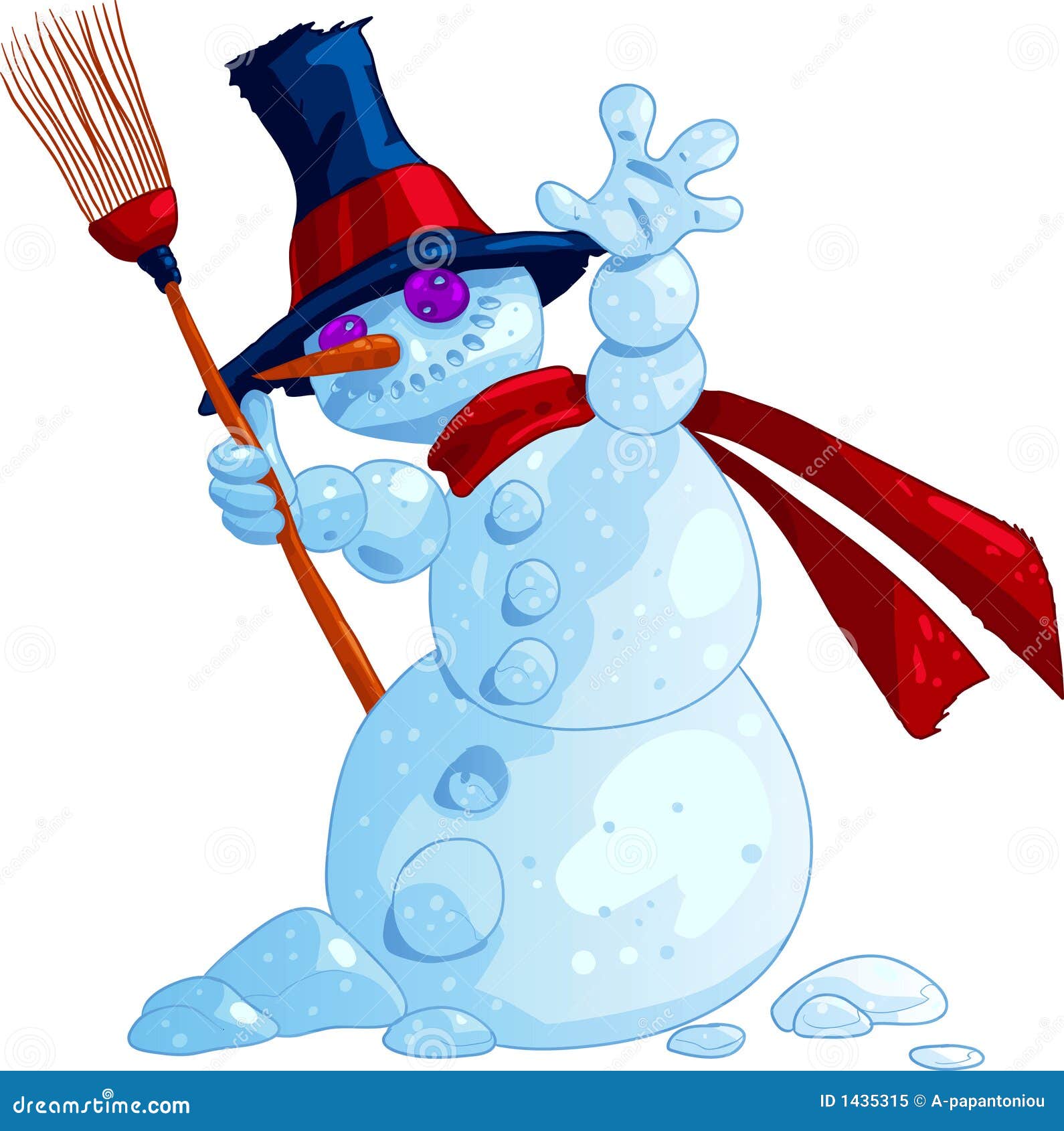 Wild SnowMan stock illustration. Illustration of drawing - 1435315