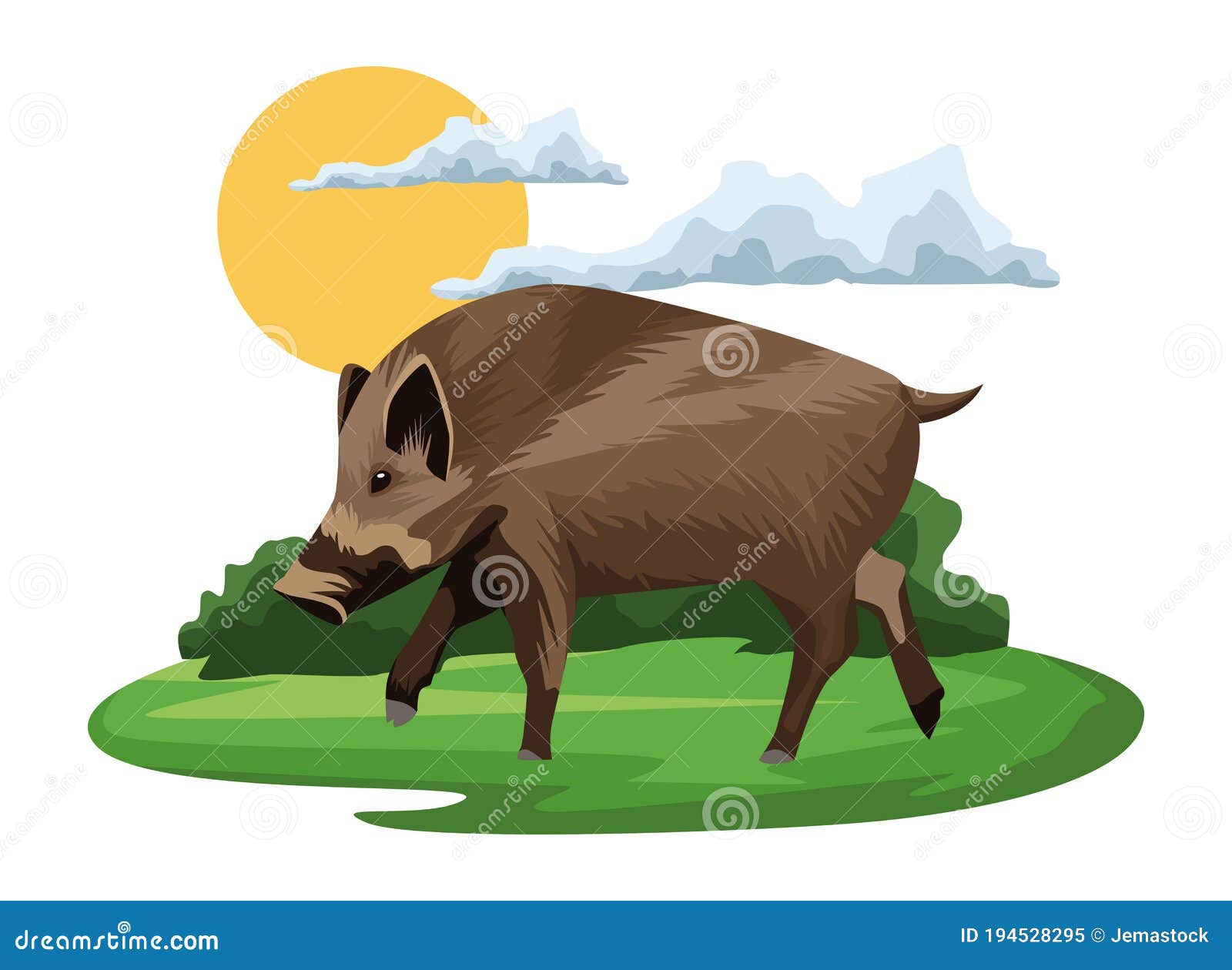 Tapir Animal Icon: Silhouette Design With Cryptid Academia Style ...