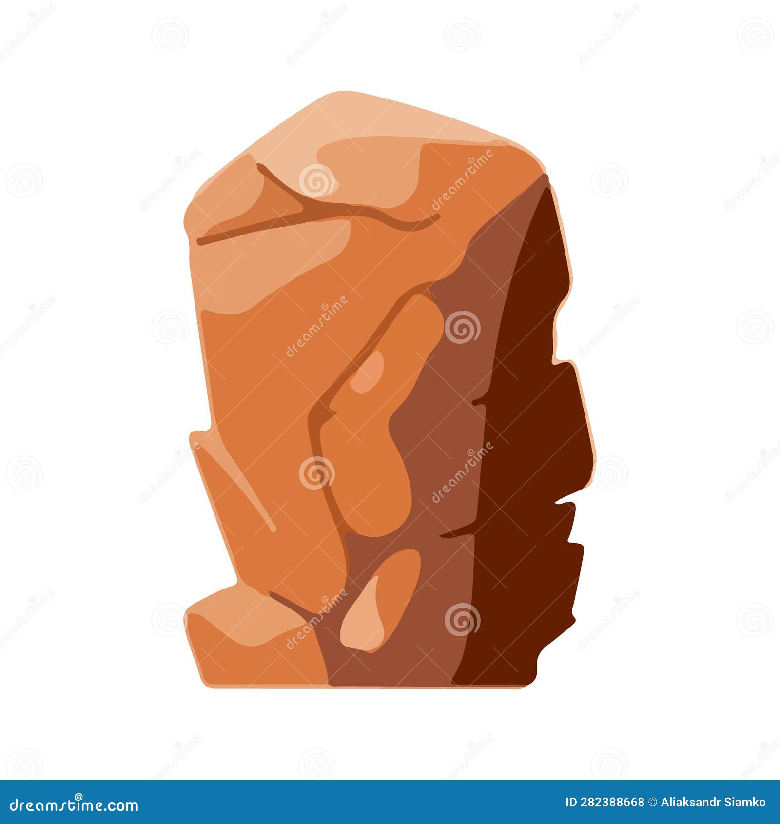 Wild Terrain - Vector Nature Illustration Stock Vector - Illustration ...