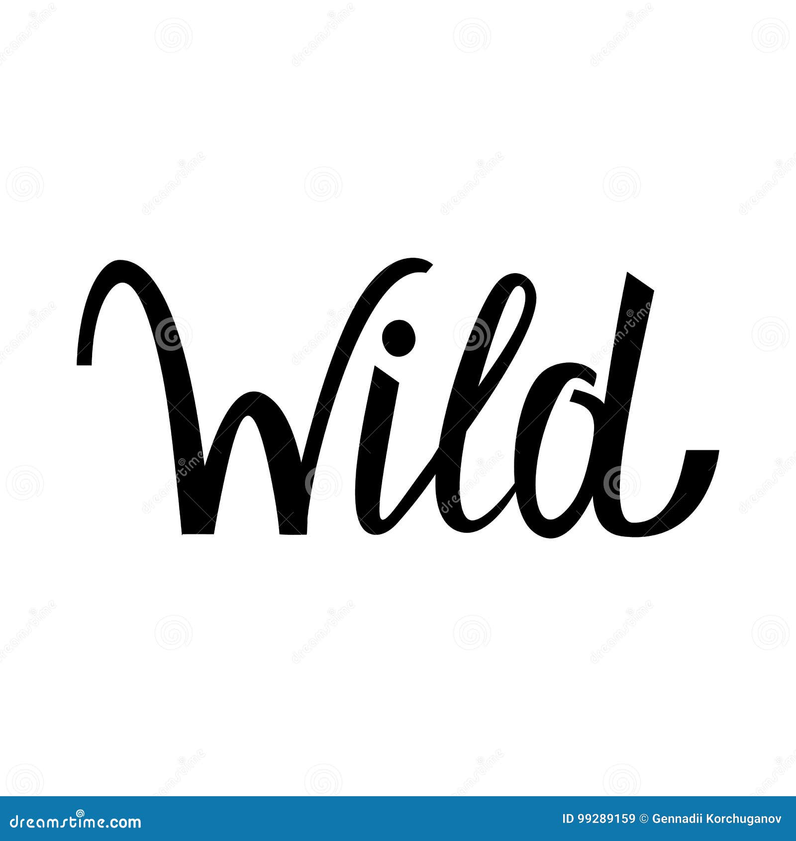 Logo wild text stock vector. Illustration of logo, concept - 99289159