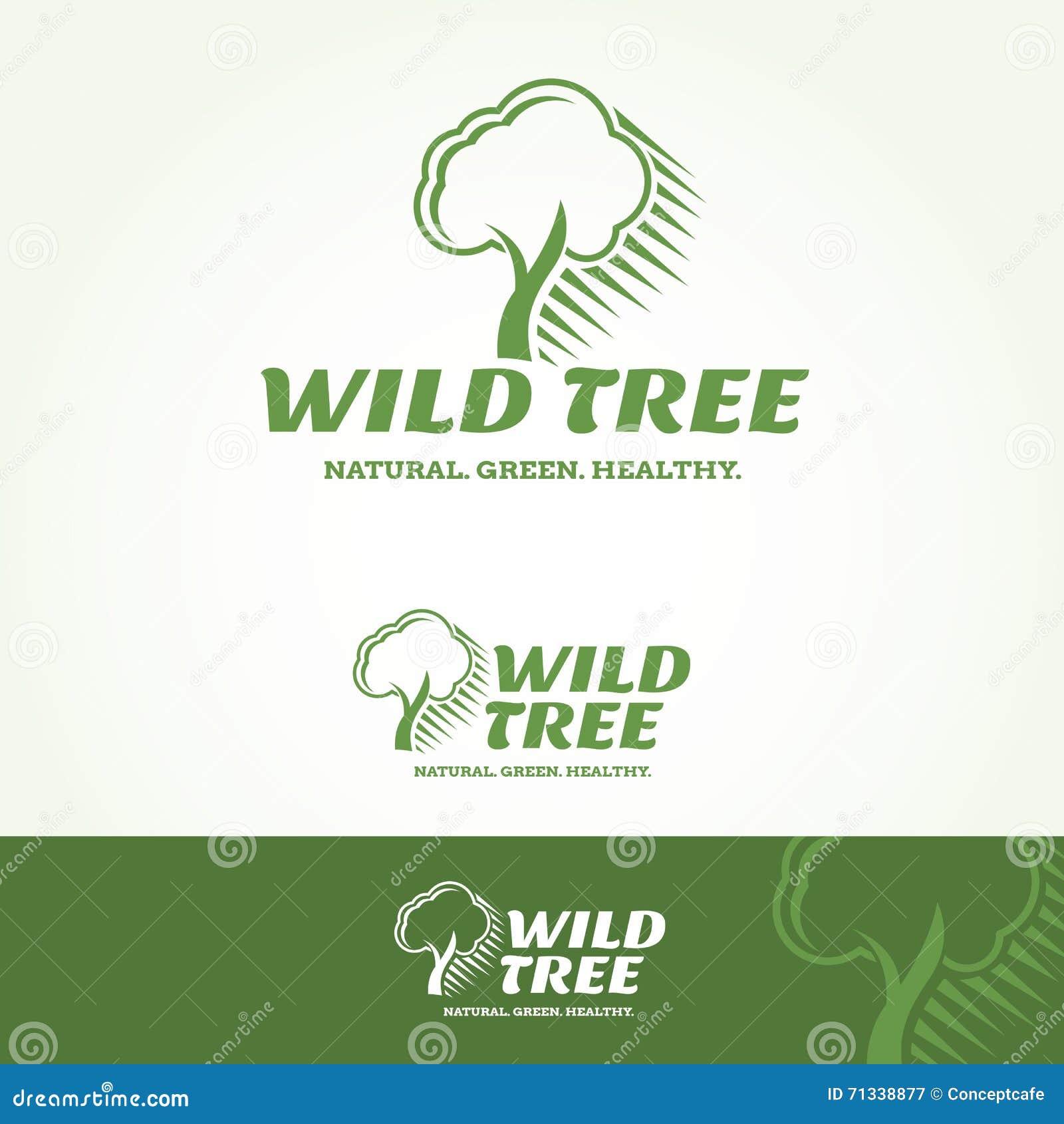 Wild Tree Logotype stock vector. Illustration of company - 71338877