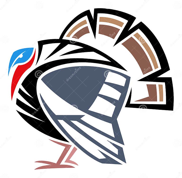 Wild Turkey stock vector. Illustration of poultry, bird - 32772198