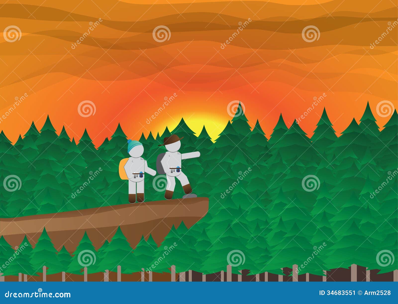 Into the wild stock vector. Illustration of adventure - 34683551