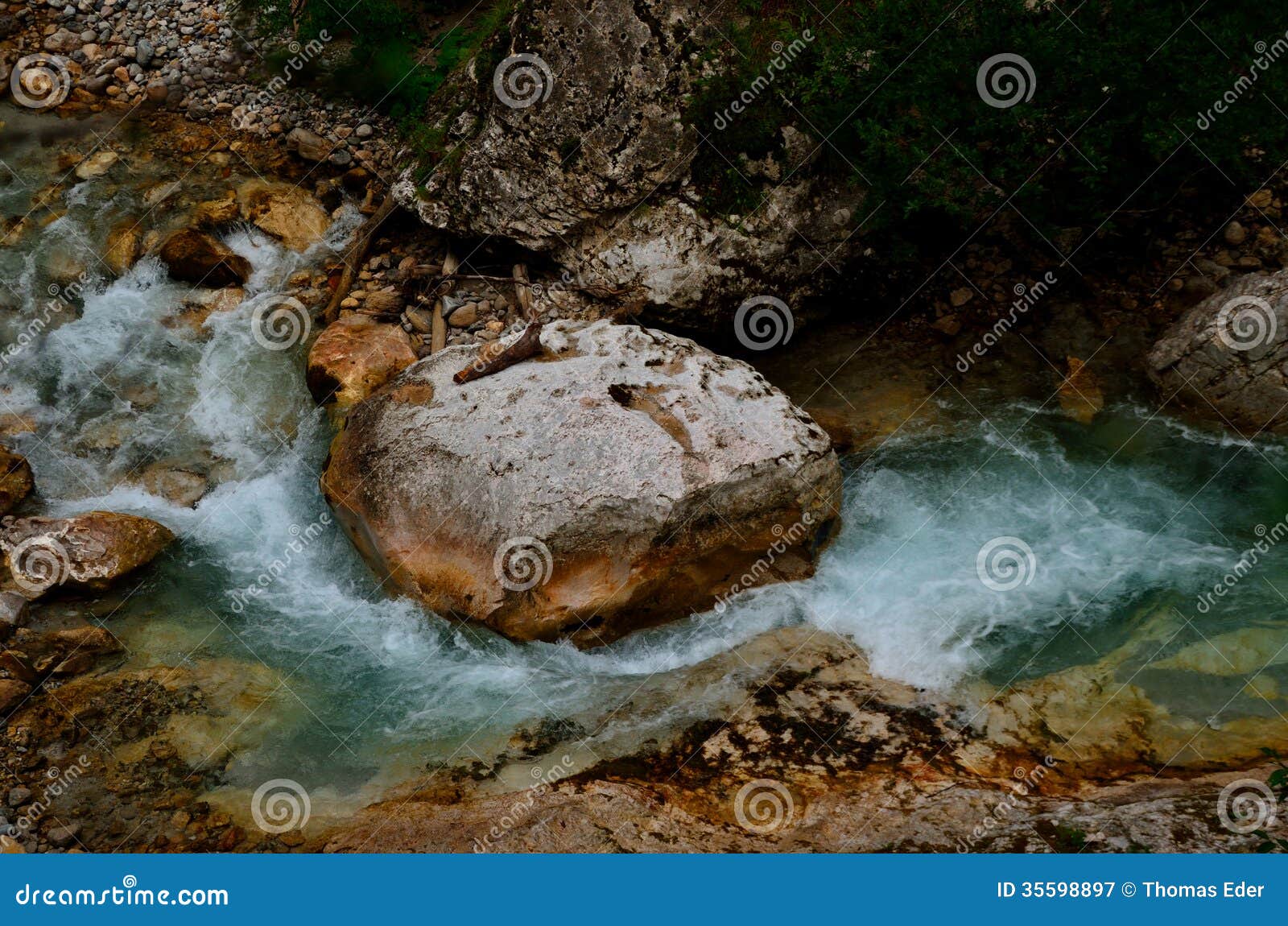 Wild water and rock stock image. Image of abstract, freshness - 35598897