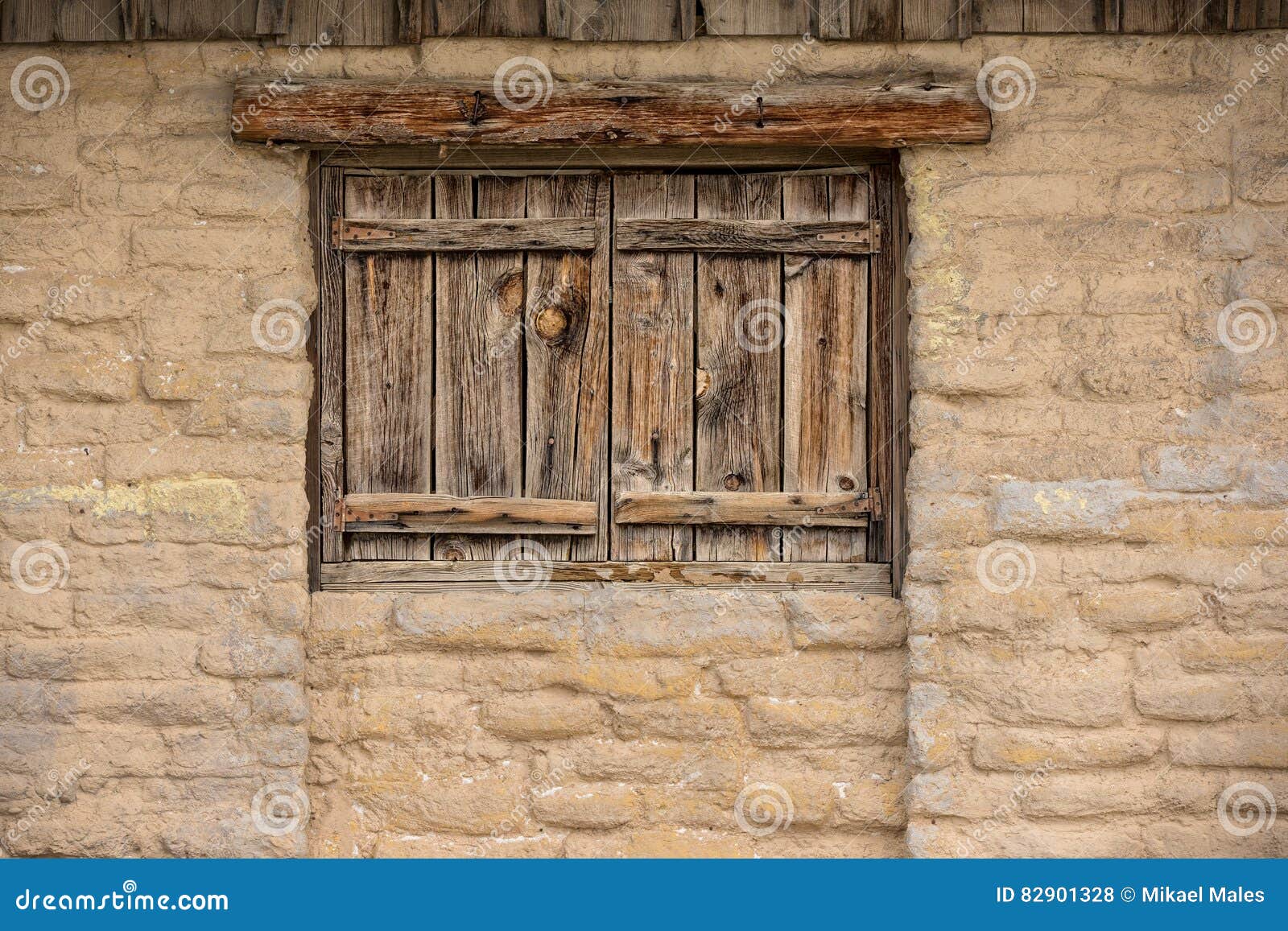 Wild West Adobe with Wooden Windows Stock Photo - Image of arizona ...