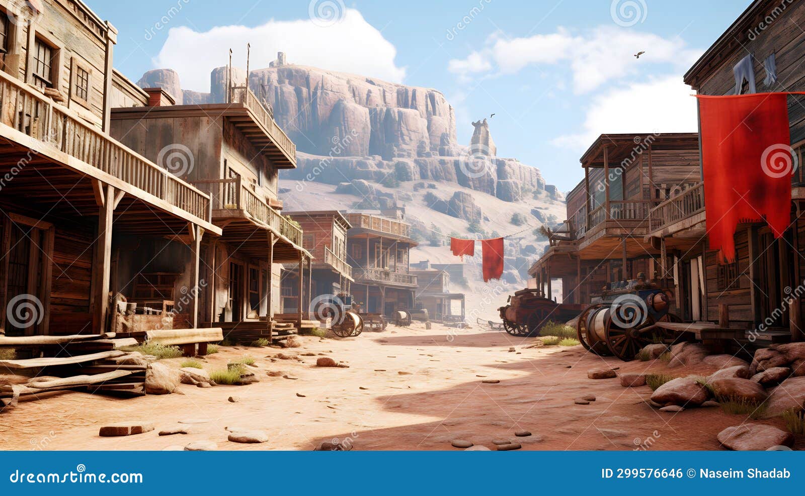 Wild west environment stock photo. Image of city, road - 299576646