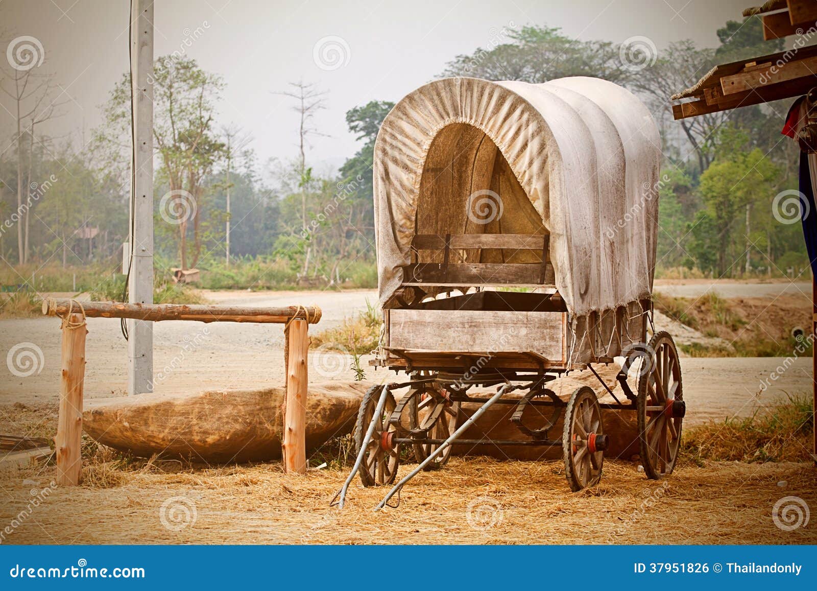 Wild West cart stock illustration. Illustration of california - 37951826