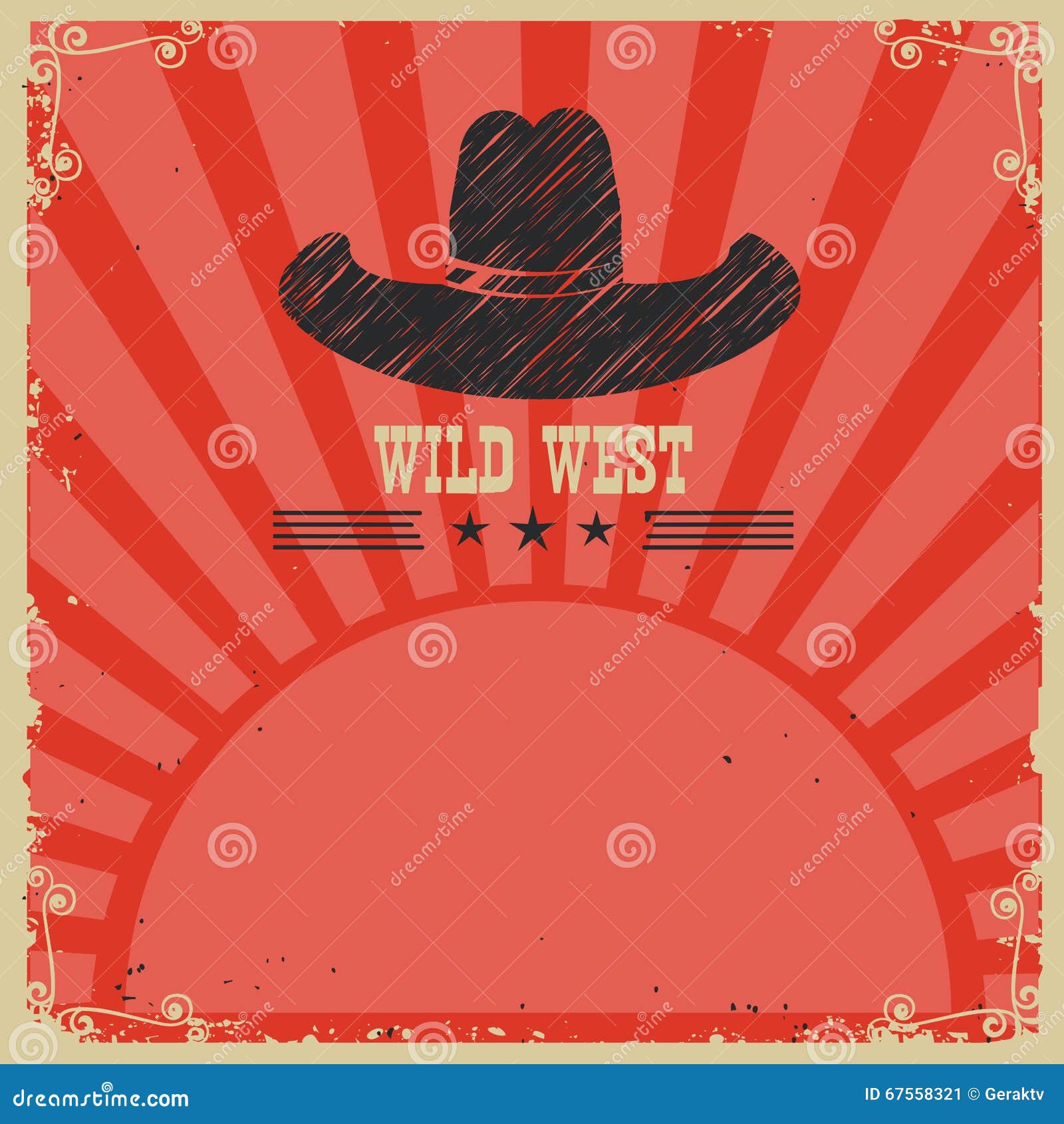 Cowboy Background With American Boots Vector Illustration ...