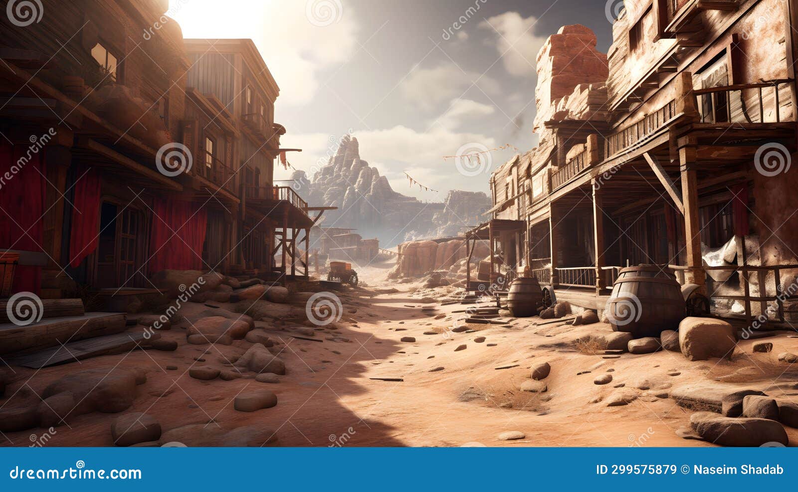 Wild west environment stock image. Image of night, midnight - 299575879