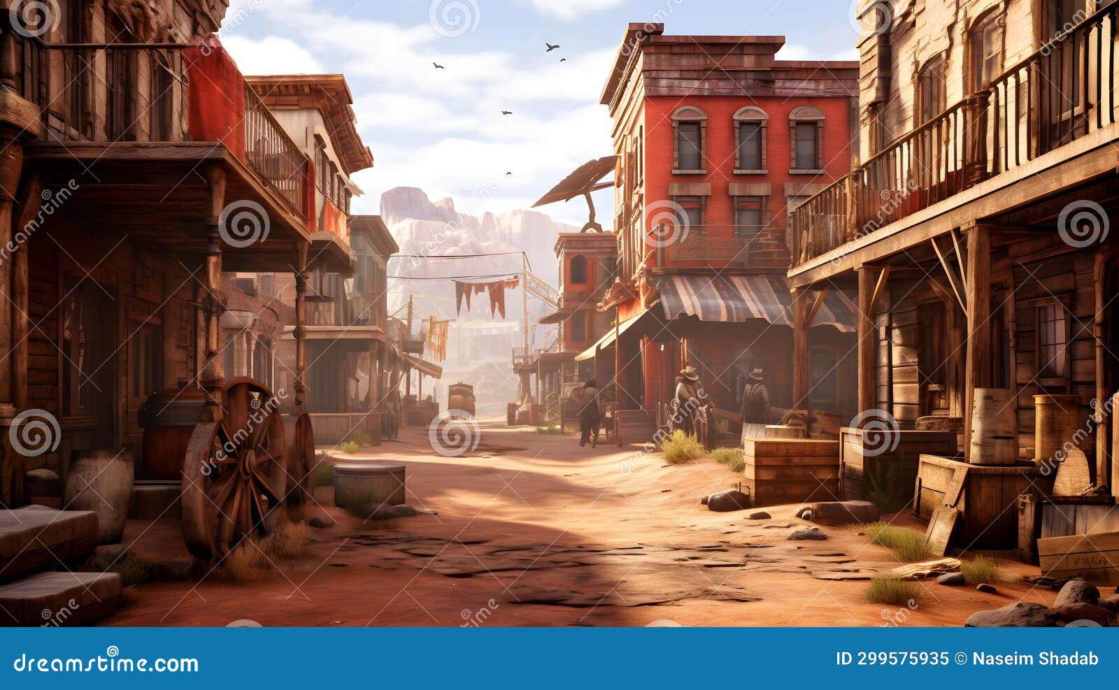 Wild west environment stock image. Image of generated - 299575935