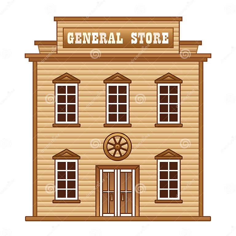 Wild West general store stock vector. Illustration of wild - 37241755