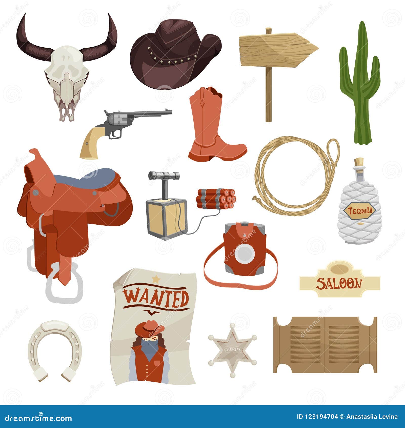 Wild west icons set stock vector. Illustration of saloon - 123194704 Wild west icons set stock vector. Illustration of saloon - 123194704
