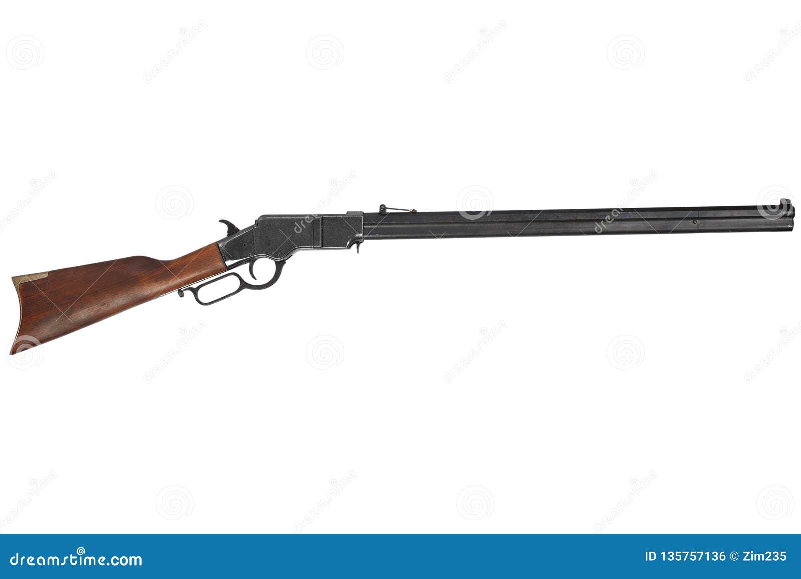 Wild west repeating rifle stock photo. Image of civil - 135757136