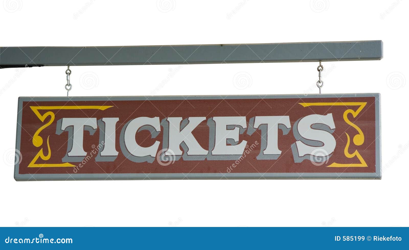 Wild West Signboard Tickets from a Ticket Agency Stock Image - Image of ...