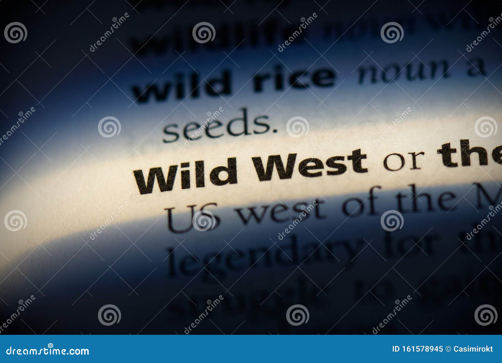 Wild west stock image. Image of highlight, etymology - 161578945