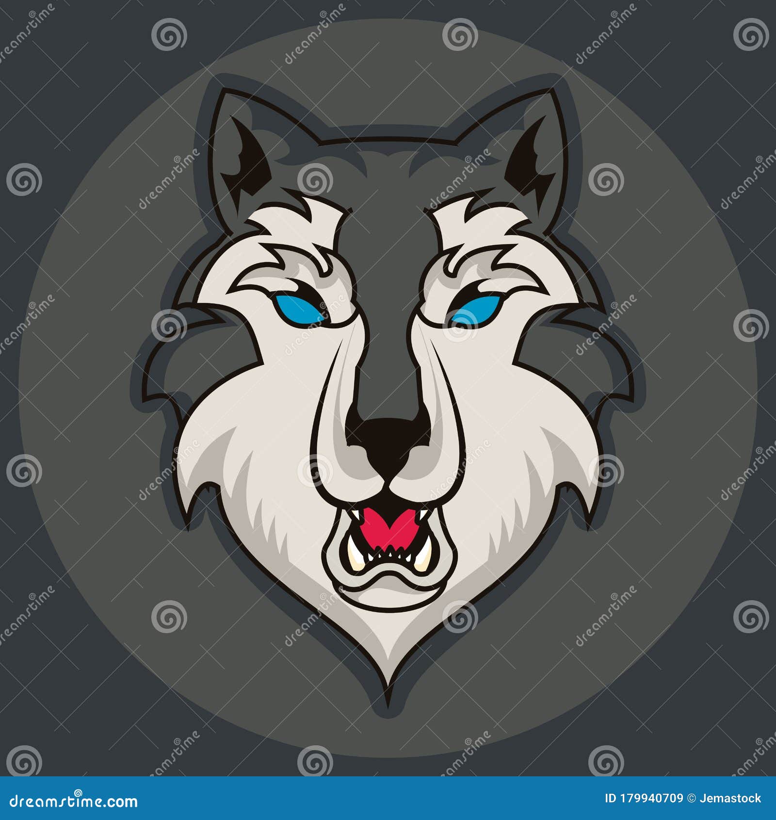 Wild Wolf Spirit Creative Design Stock Vector - Illustration of paint ...