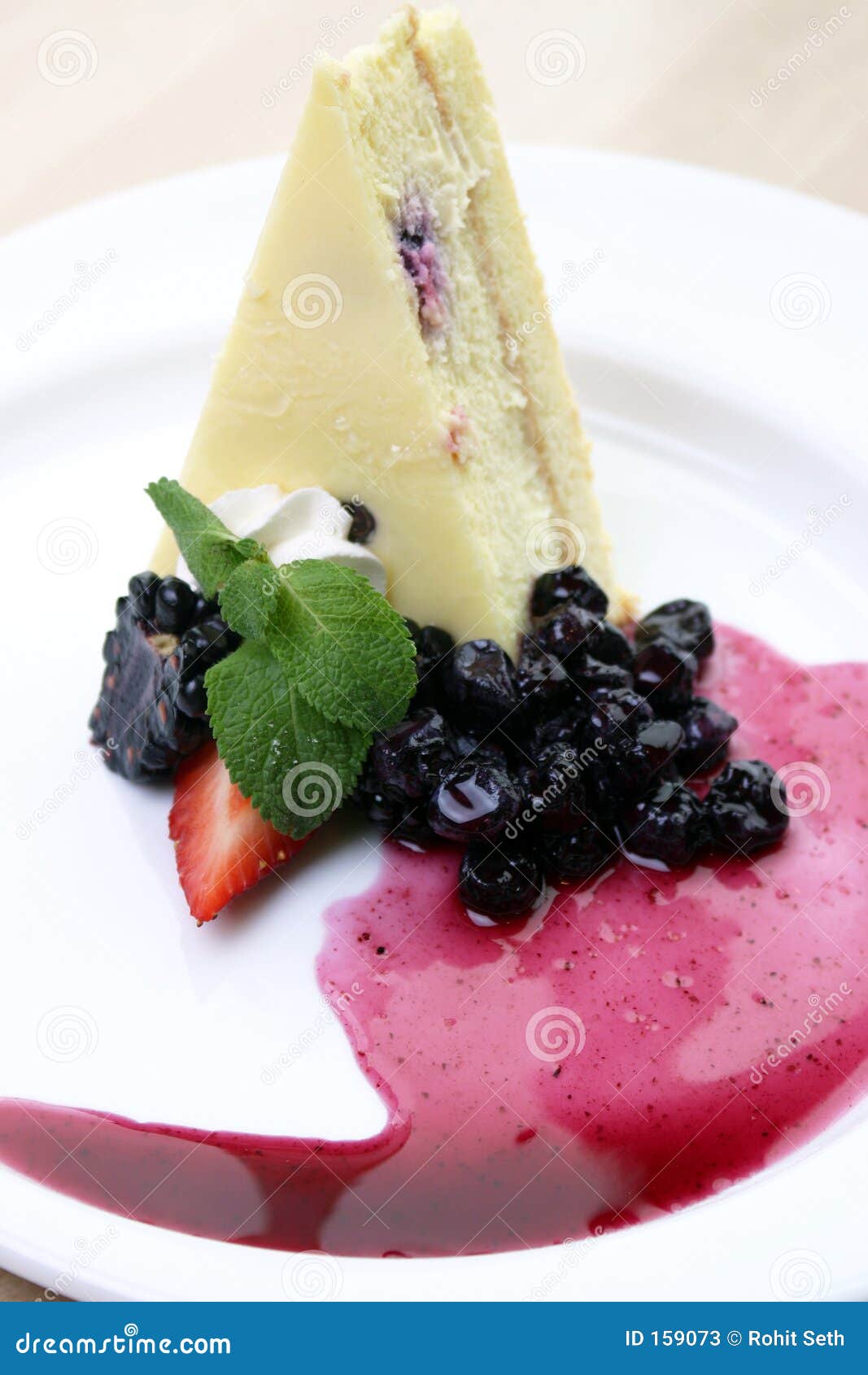 Wildberry Cheesecake stock image. Image of flavour, greek - 159073