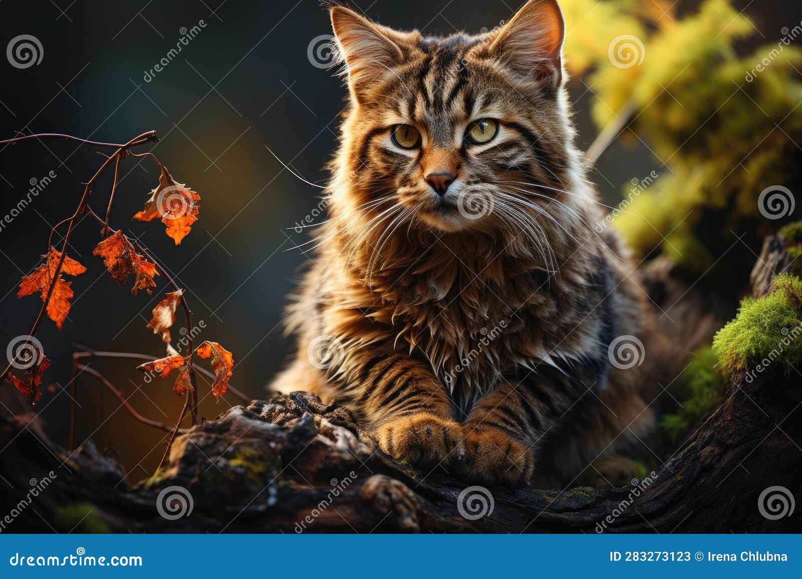 European Wildcat (Felis Silvestris Silvestris) Made With Generative AI ...